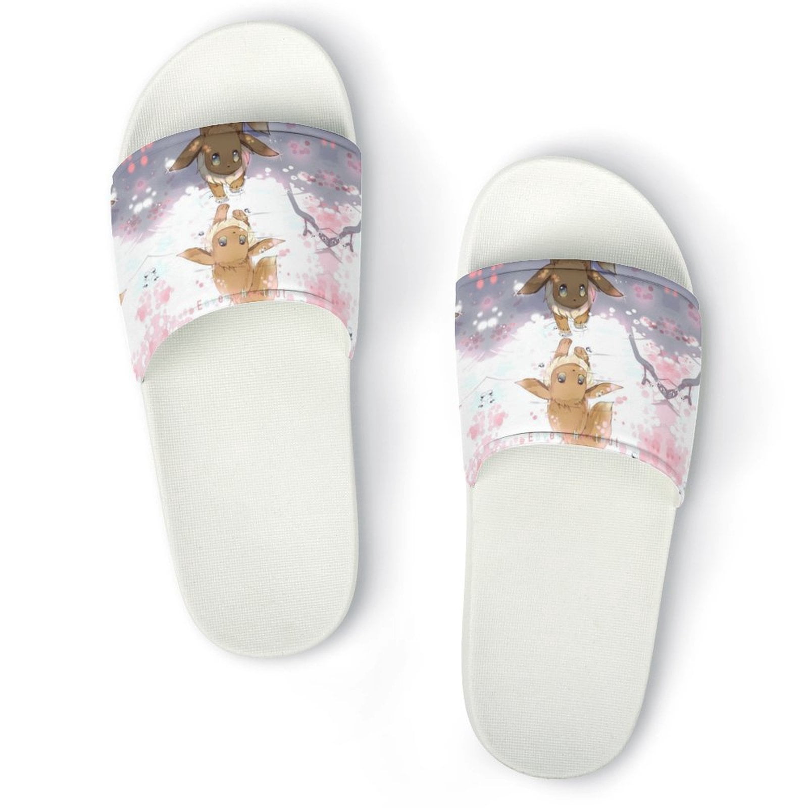 Anime Go Eevee Evolutions House Slides Non Slip Quick Drying Shower ...