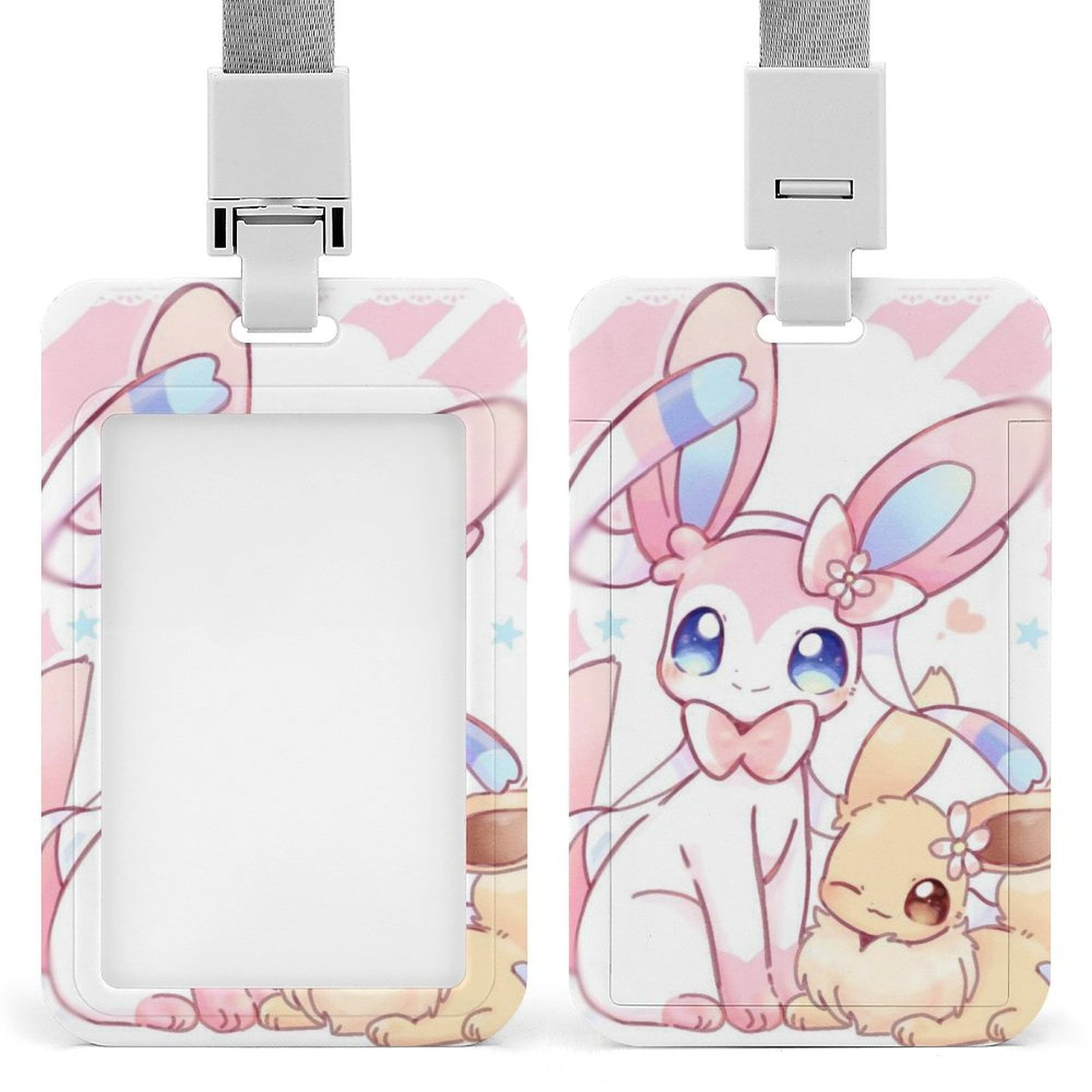 Anime Go Eevee Evolutions ID Card Name Holder Sets ID Card Name Badge ...