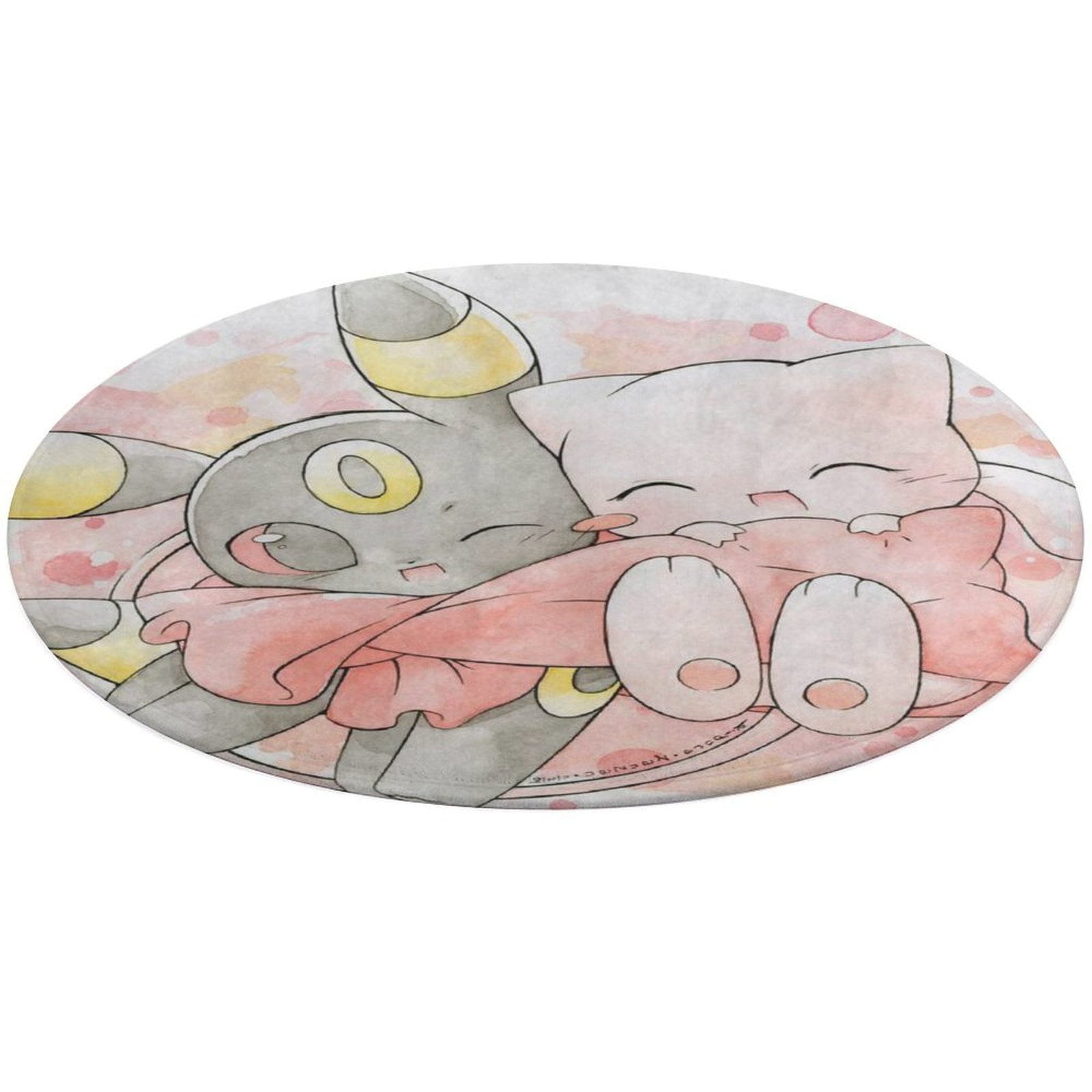 Anime Go Eevee Evolutions Round Area Rug Circle Carpet Blanket Rug ...