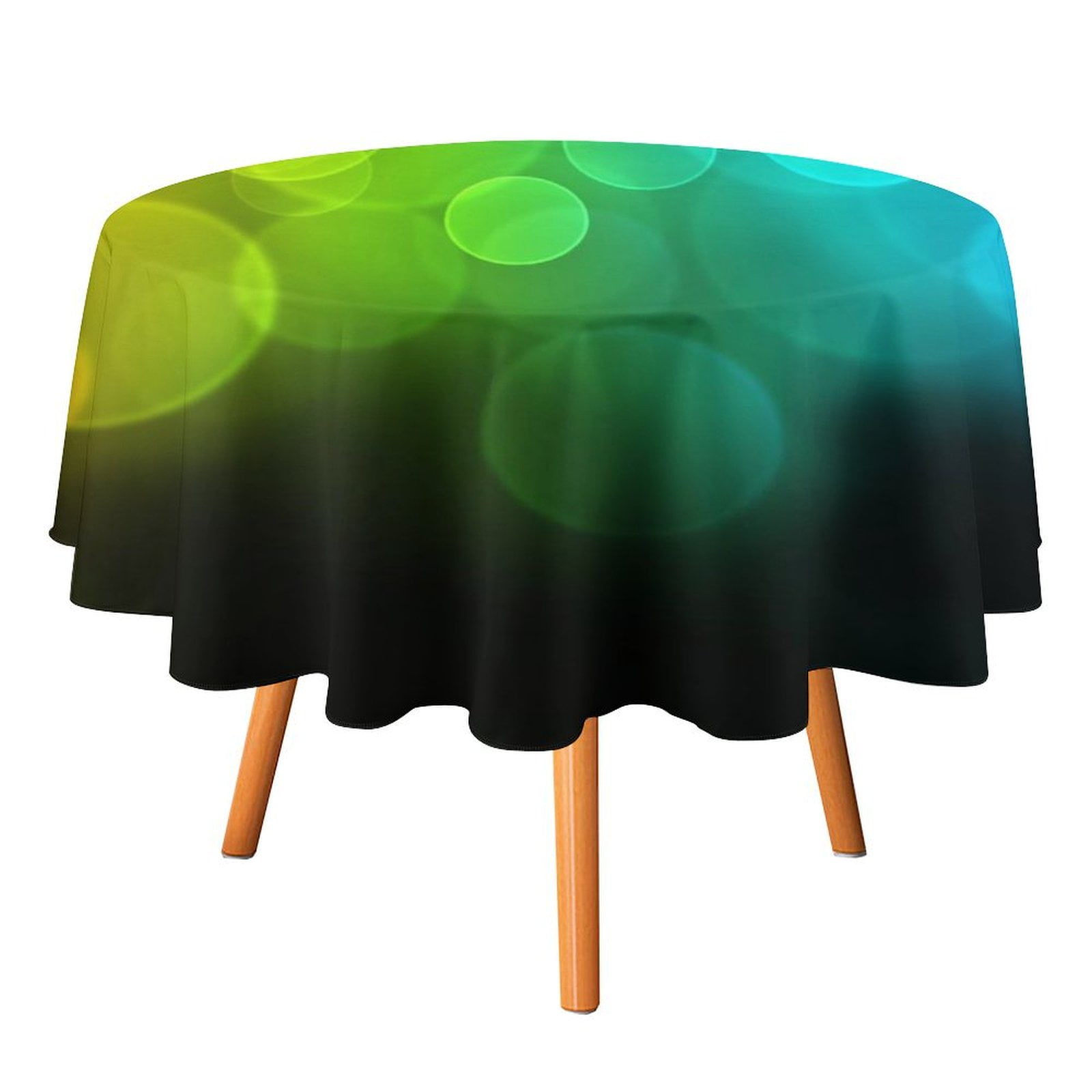 Anime Go Eevee Evolutions Table Cloth Round Tablecloth Polyester Table ...