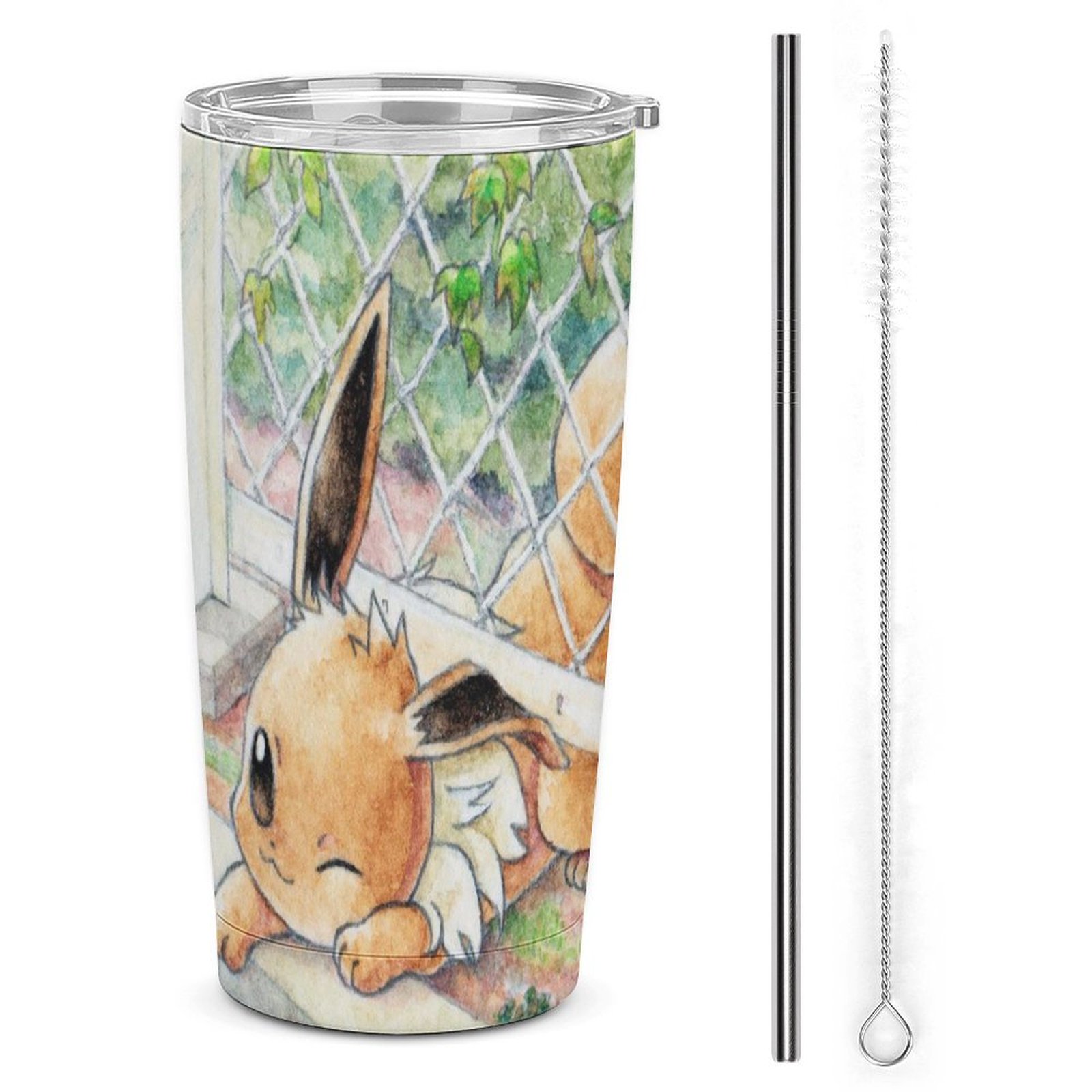 Anime Go Eevee Evolutions Travel Coffee Mug Travel Tumbler Cup 20 OZ ...