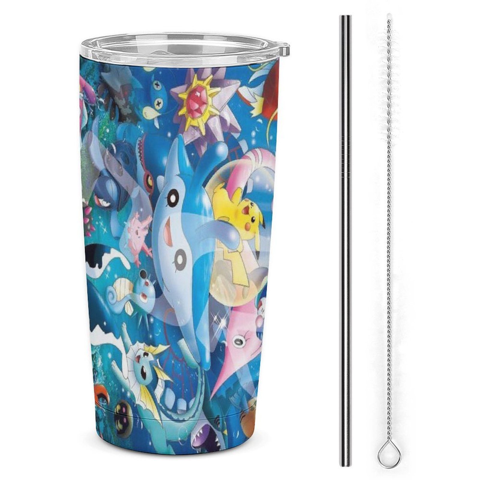 Anime Go Eevee Evolutions Travel Coffee Mug Travel Tumbler Cup 20 OZ ...