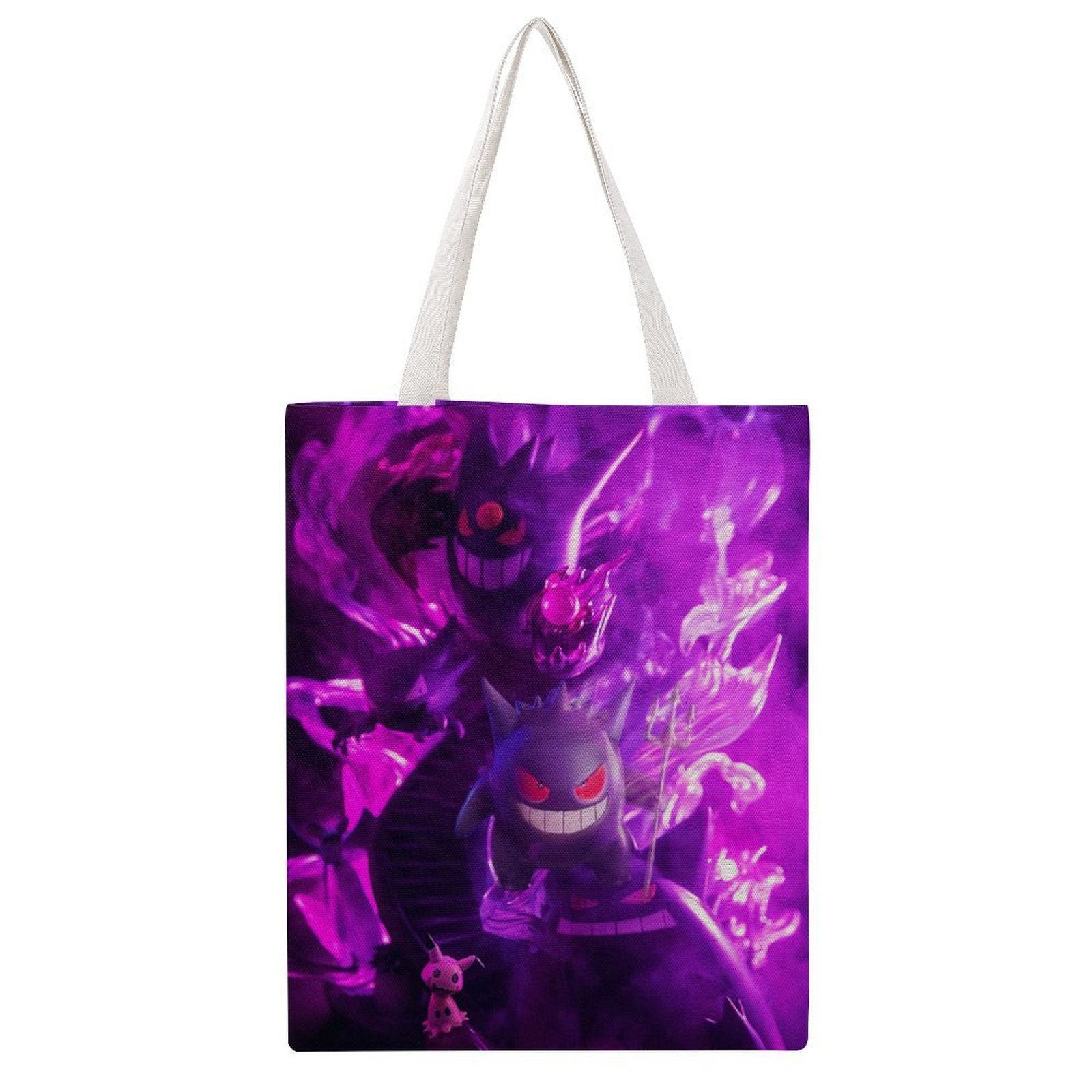 Anime Go Gengar Evolutions Canvas Tote Bag Beautiful Cute Shopping Tote ...