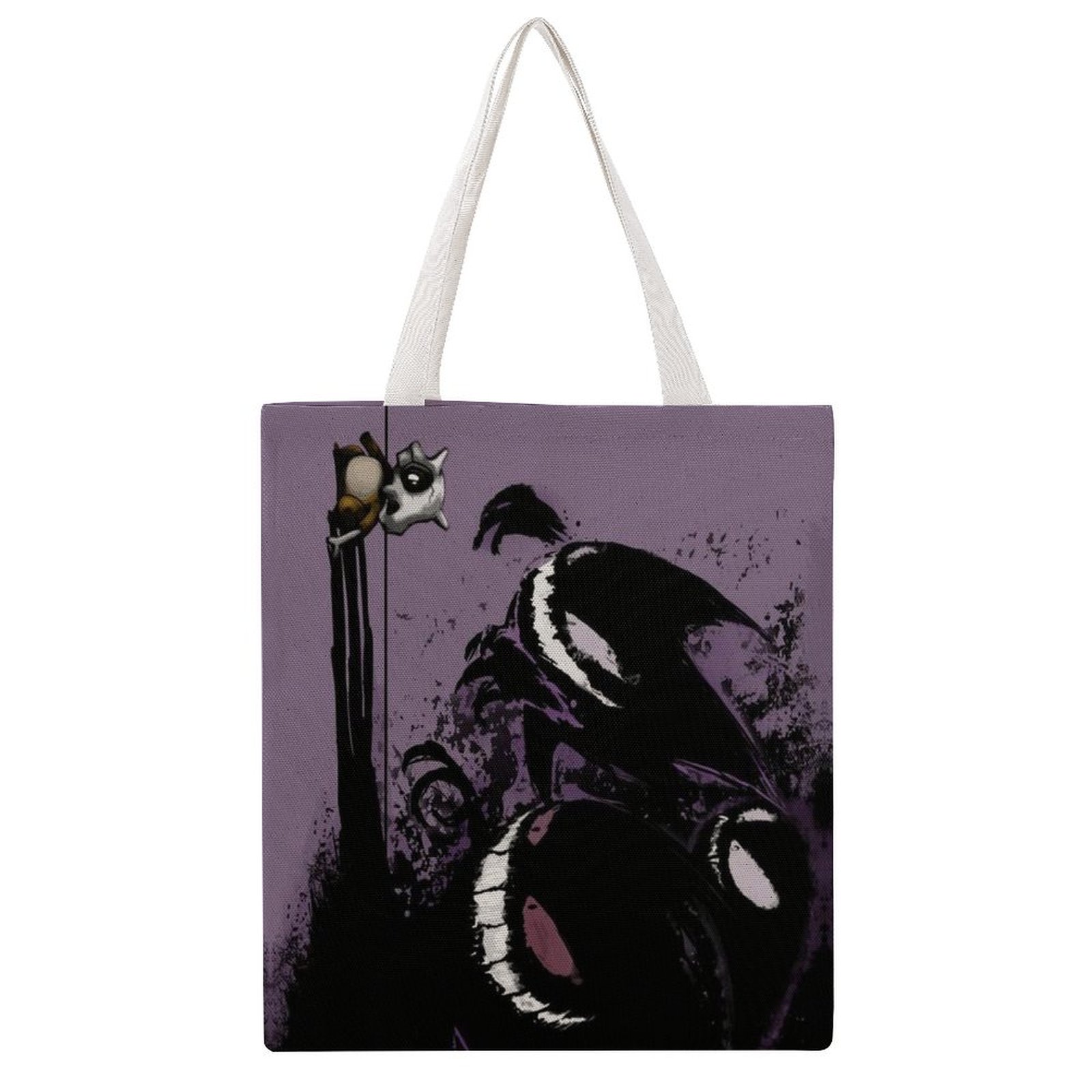 Anime Go Gengar Evolutions Canvas Tote Bag Reusable Tote Shoulder Bag ...