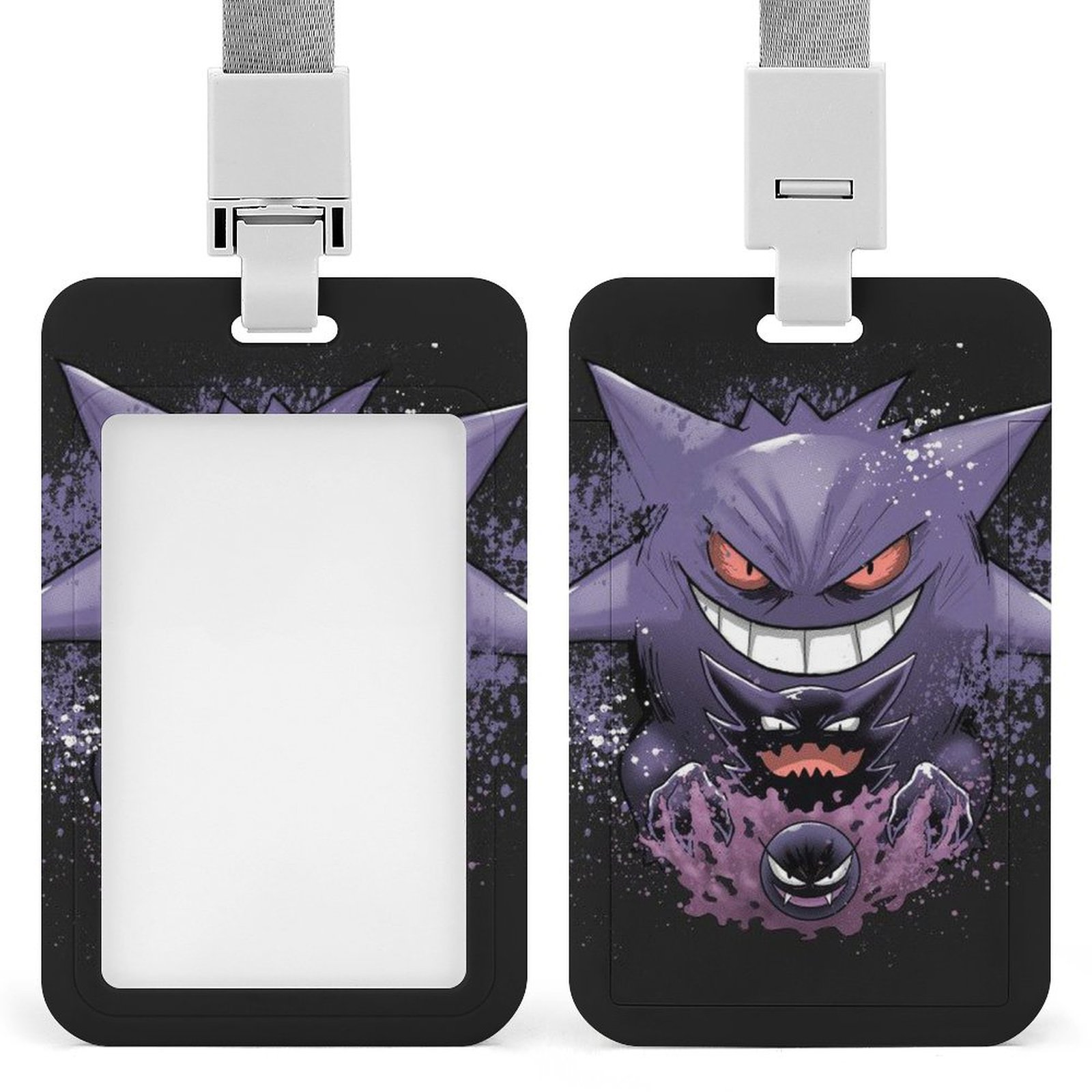 Anime Go Gengar Evolutions ID Card Name Holder Sets ID Card Name Badge ...