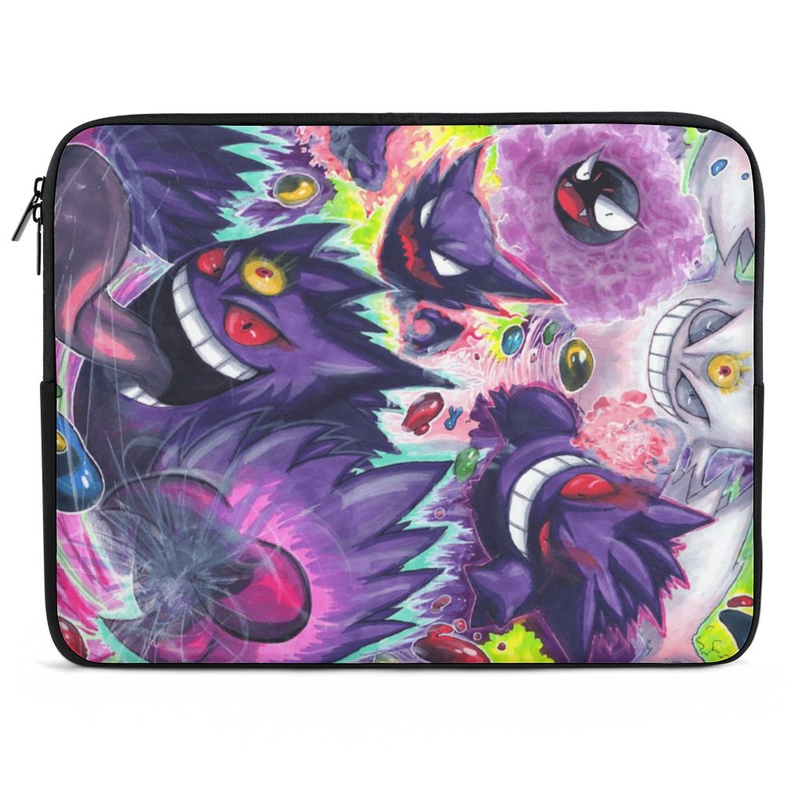 Anime Go Gengar Evolutions Laptop Sleeve Laptop case Bag Laptop Bag ...