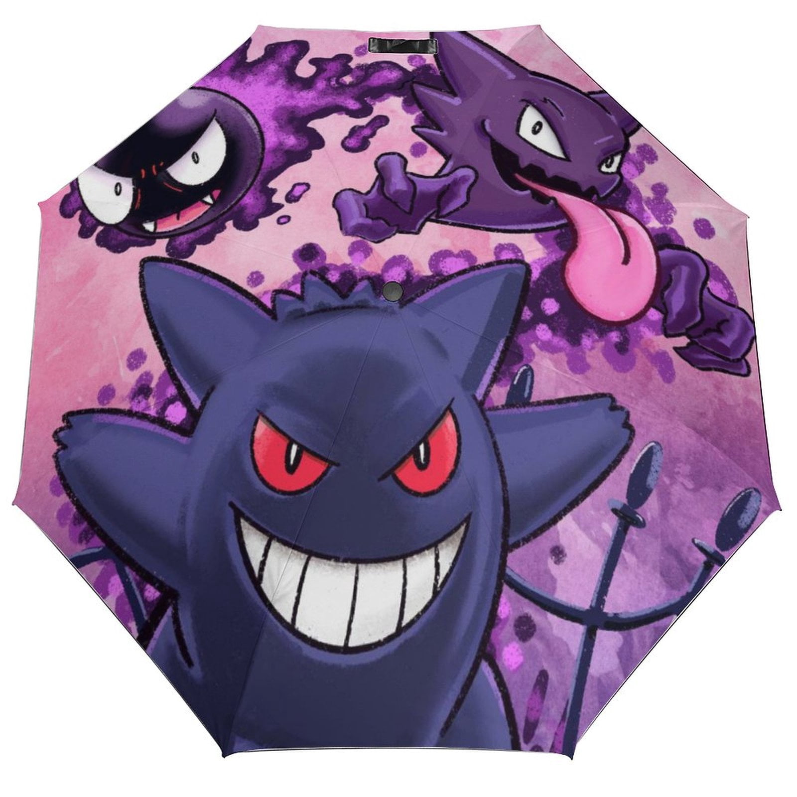 Anime Go Gengar Evolutions Sun umbrella Automatic Open/Close Sun Rain ...