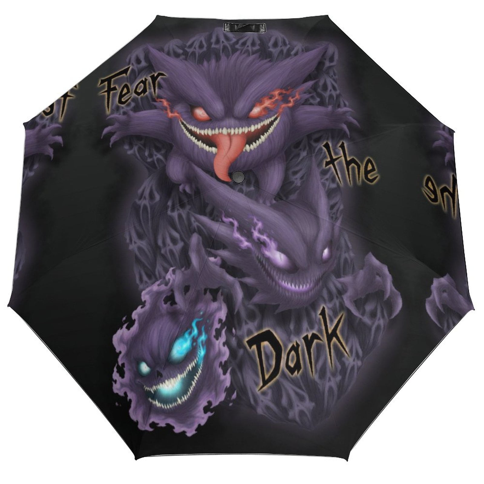 Anime Go Gengar Evolutions Sun umbrella Automatic Open/Close Sun Rain ...