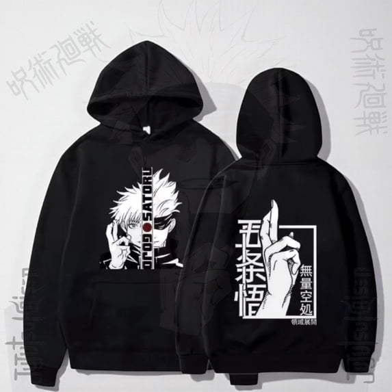 Anime Gojo Satoru Hoodie , Anime jjk Hoodie Pullovers, Gift for anime ...