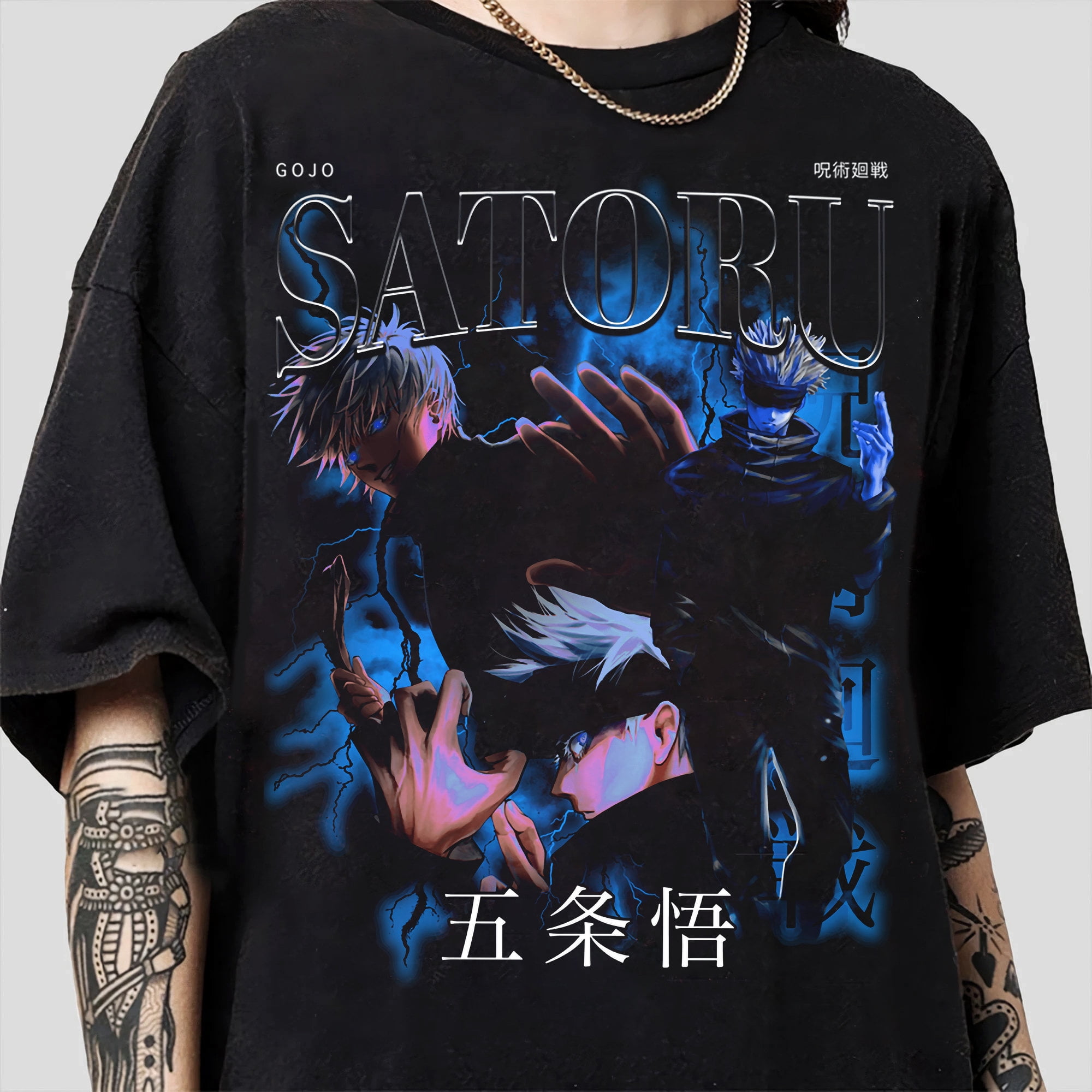Anime Gojo Satoru Shirt, Anime Lover Shirt, Anime T-Shirt, Anime Manga ...