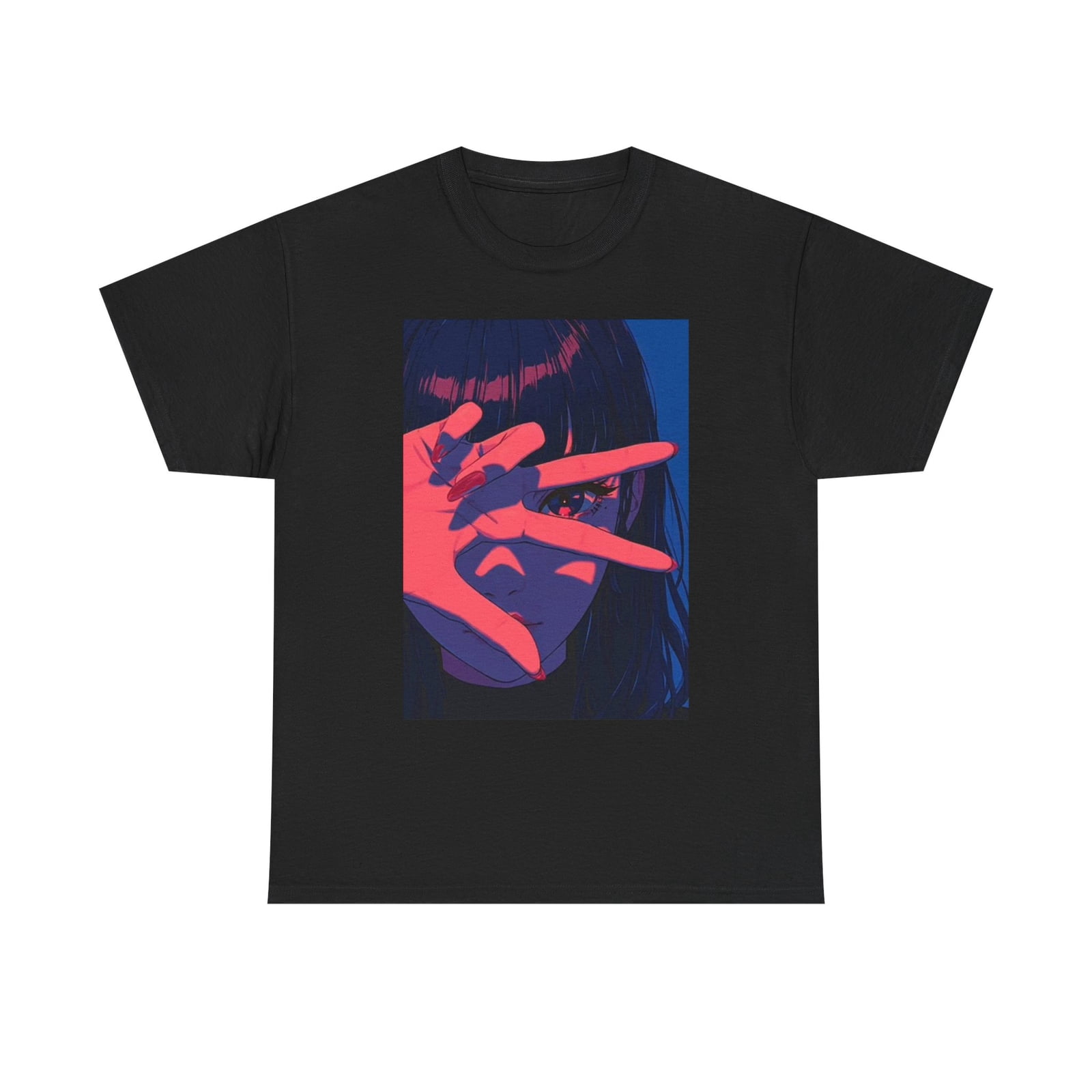 Anime Graphic T Shirt Retro Gaming Waifu Unisex Heavy Cotton Tee ...