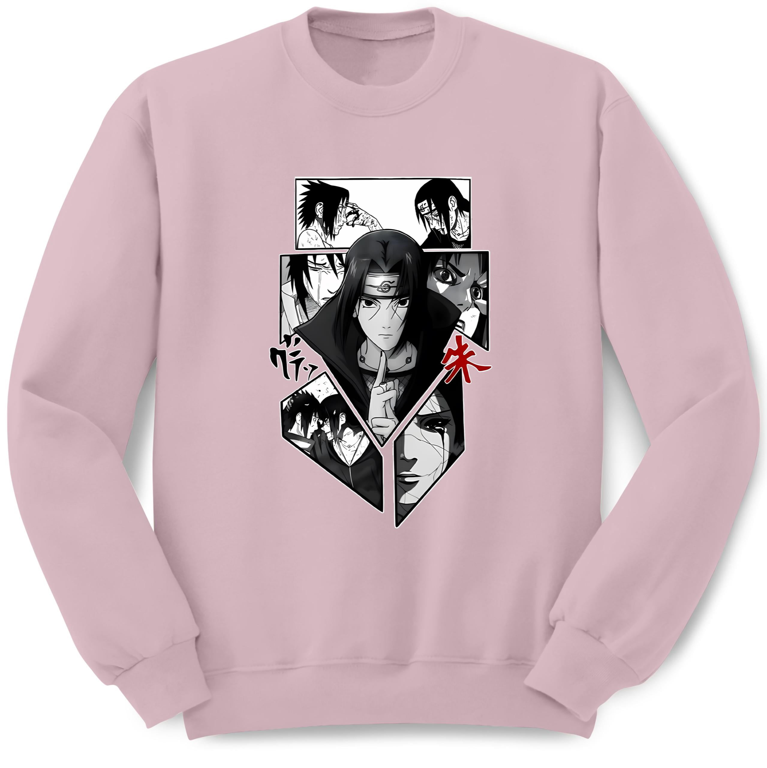 Anime Graphic Tee - Uchiha Itachi Inspired Design - Walmart.com