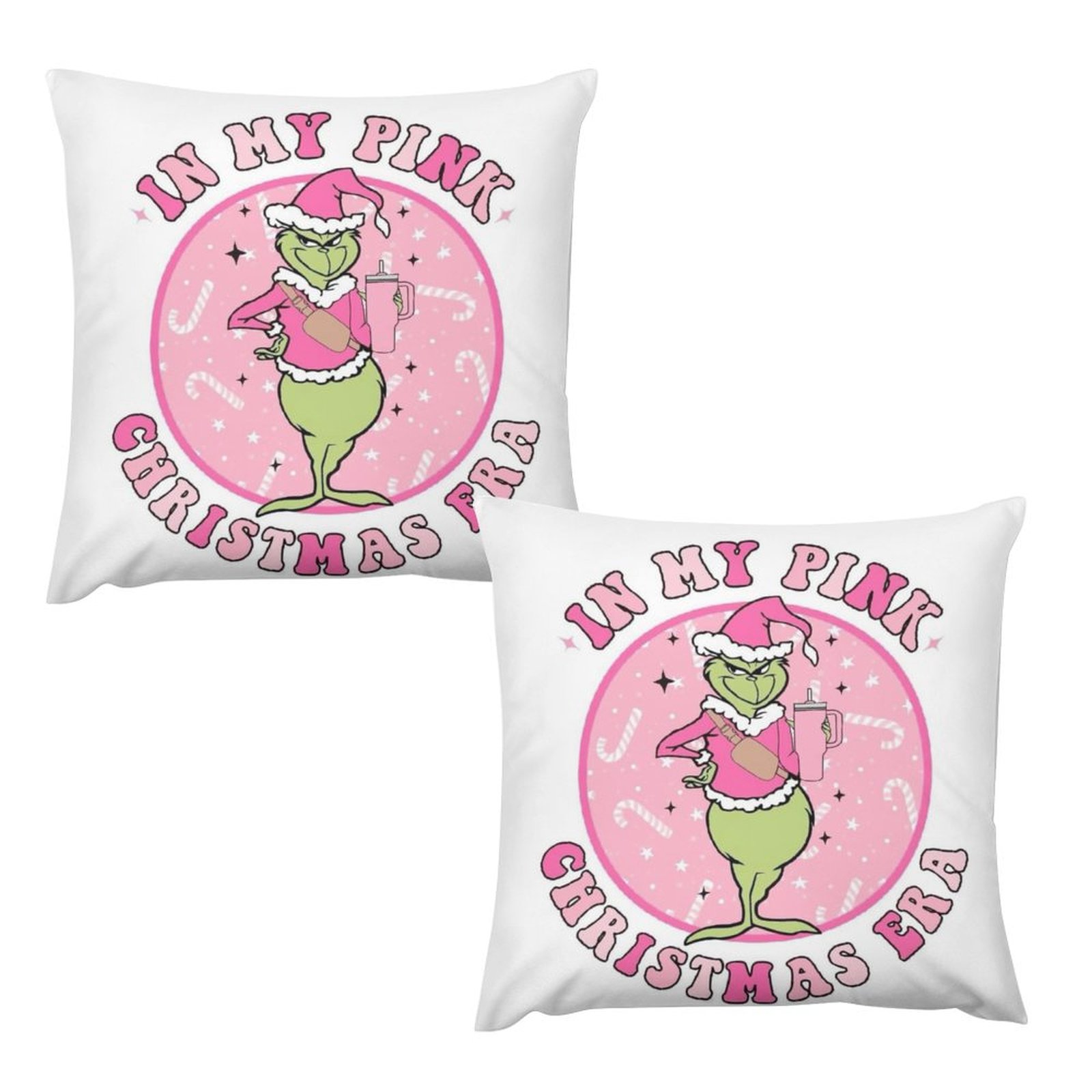 Anime Grinch Pillow Covers 18 "x18 " Decorative Pillow Case Square ...