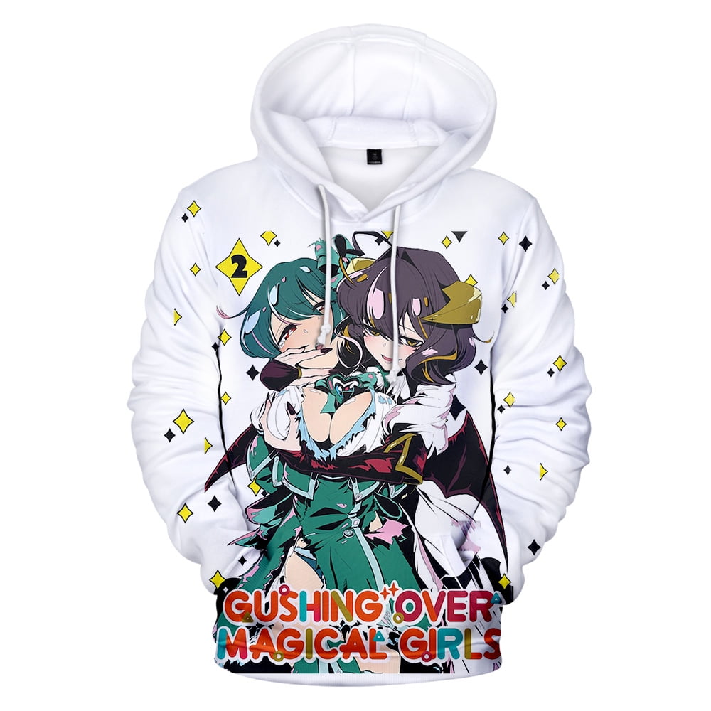 Anime Gushing Over Magical Girls Hoodies Merch 2025 Fashion 3D Printed ...