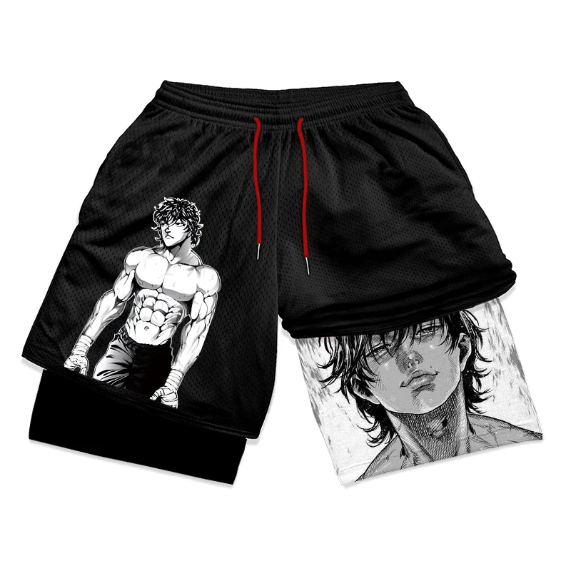 Anime Gym Workout Running Shorts for Men Summer Athletic Quick Dry 2 in ...