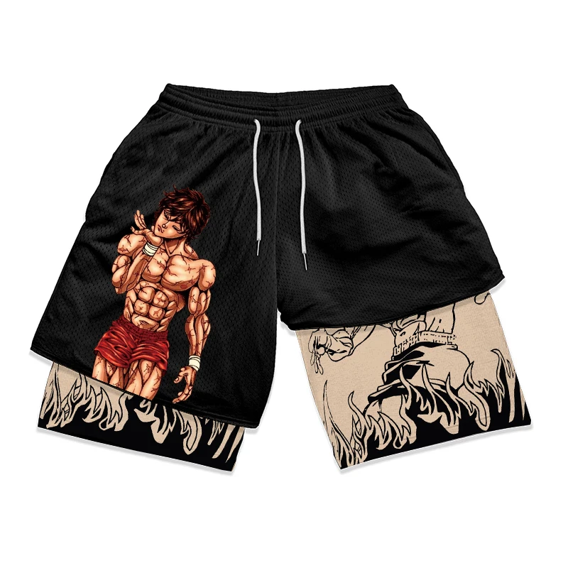 Anime Gym Workout Running Shorts for Men Summer Athletic Quick Dry 2 in ...