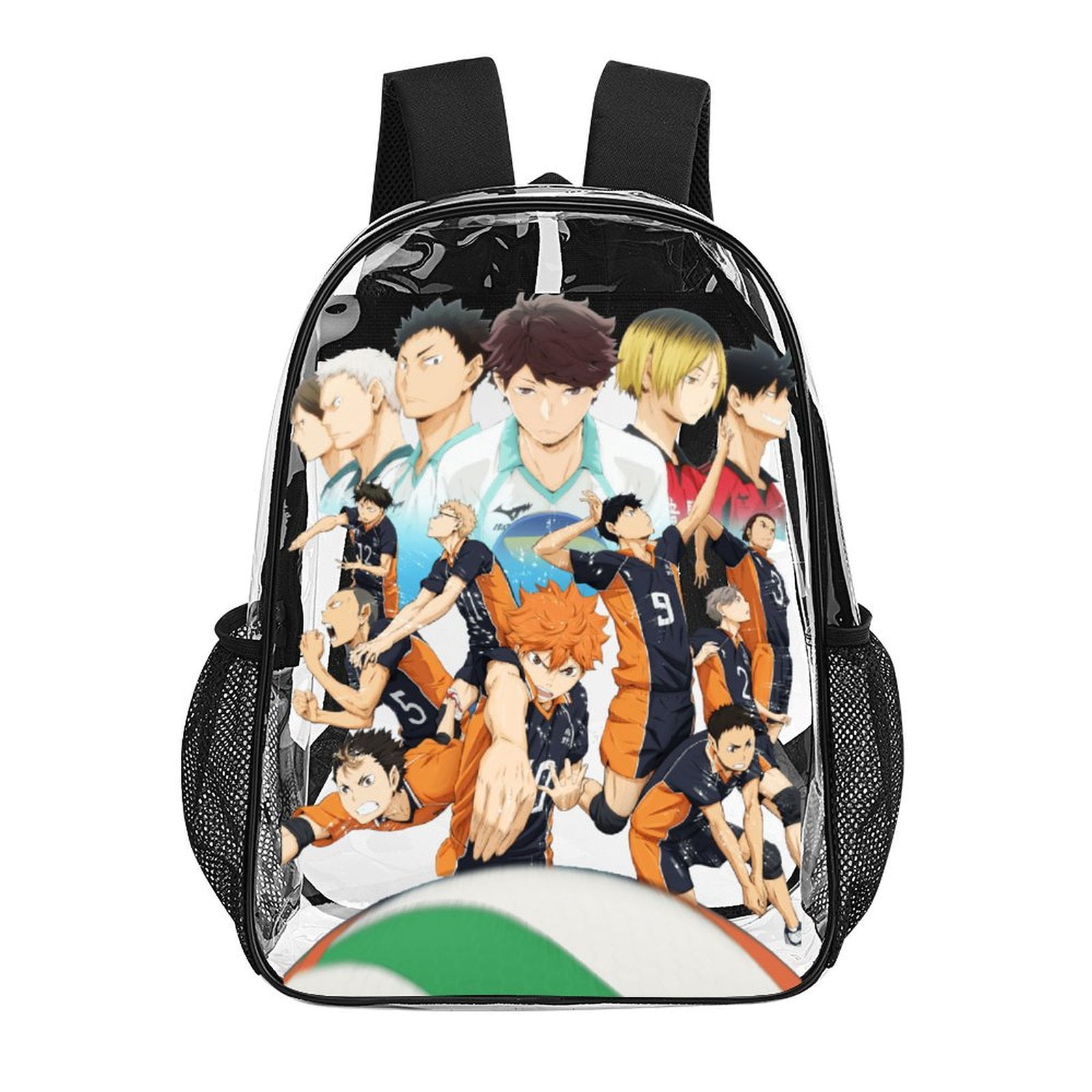 Anime Haikyuu!! 17-inch Transparent Bag, Made of PVC Material, with ...