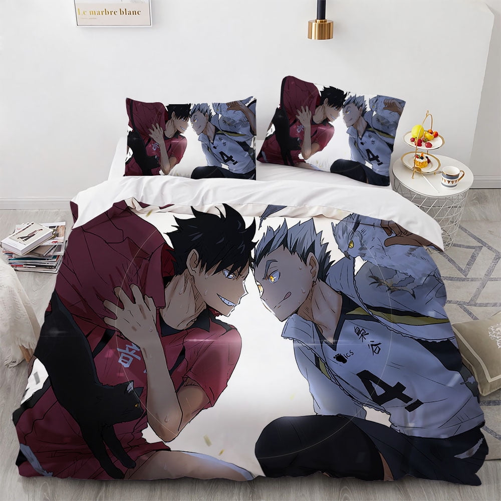 Anime Haikyuu Quilt Bedding Sets 3D Printed Kawaii Cute Action Figures ...