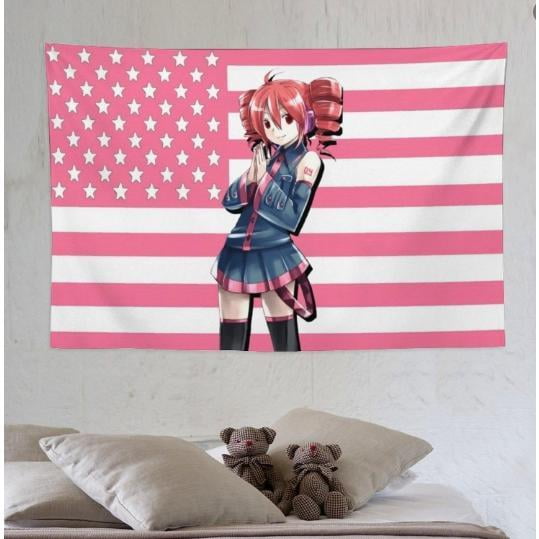 Anime Hatsune Miku Kasane Teto Flag Funny Banner Tapestry Flag Suitable ...