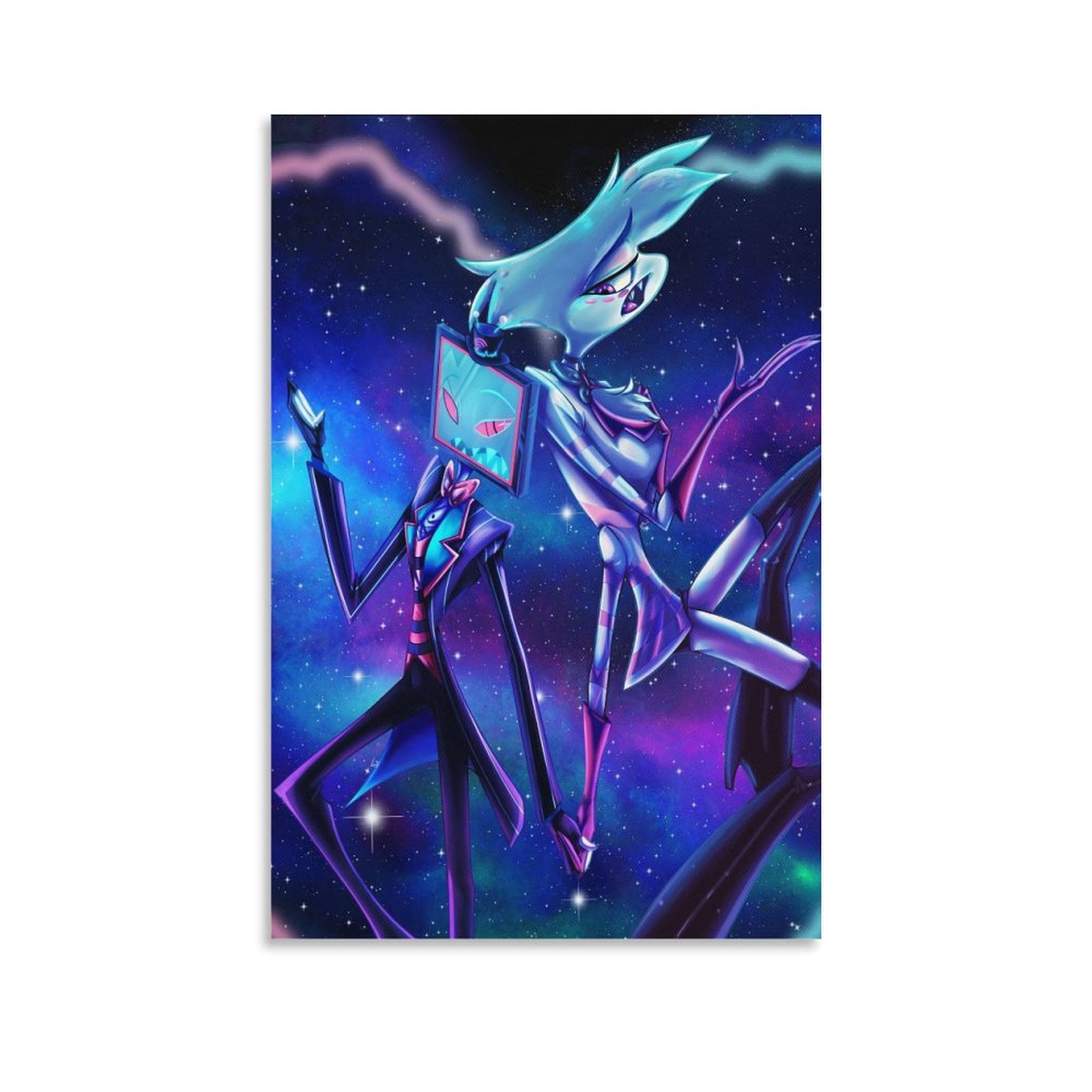 Anime Hazbin Hotel Poster Angel Dust & Vox Art Poster Canvas Painting ...