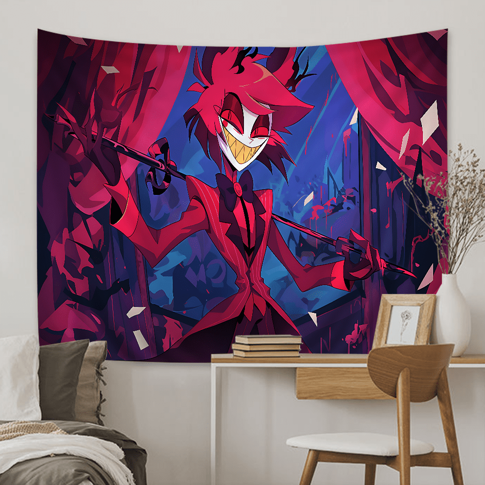 Anime HazbinS Hotel Party Vinyl Backdrops Background Wall Cloth Shower ...