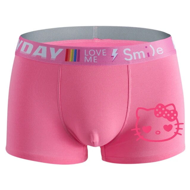 Anime Hello Kitty Couple Underwear Cute Cartoon Thong Women Underwear Pure Cotton New Sexy