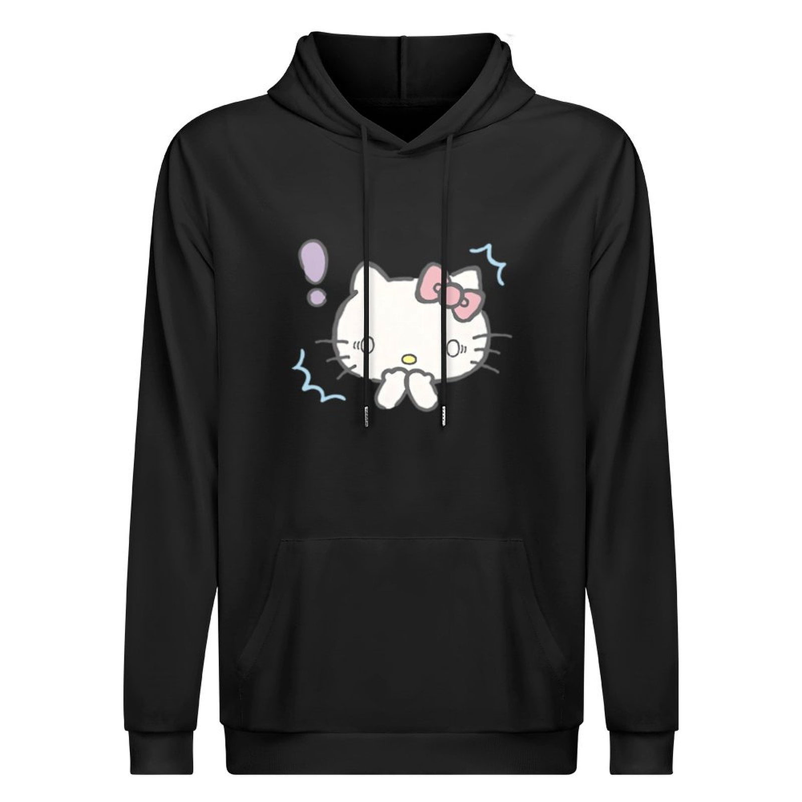 Anime Hello Kitty Hoodie Cartoon Unisex Hoodie Pullover Sweatshirt With ...