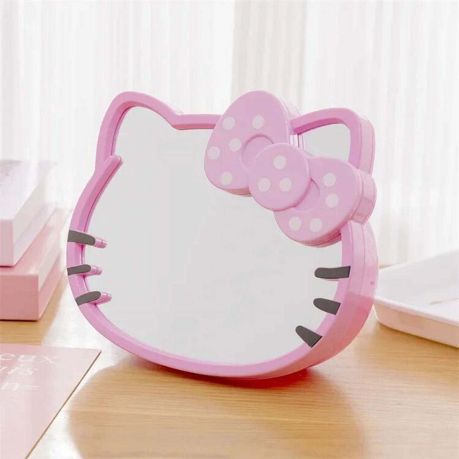 Anime Hello Kitty Sanrio Multifunction Makeup Mirro Portable Dressing ...