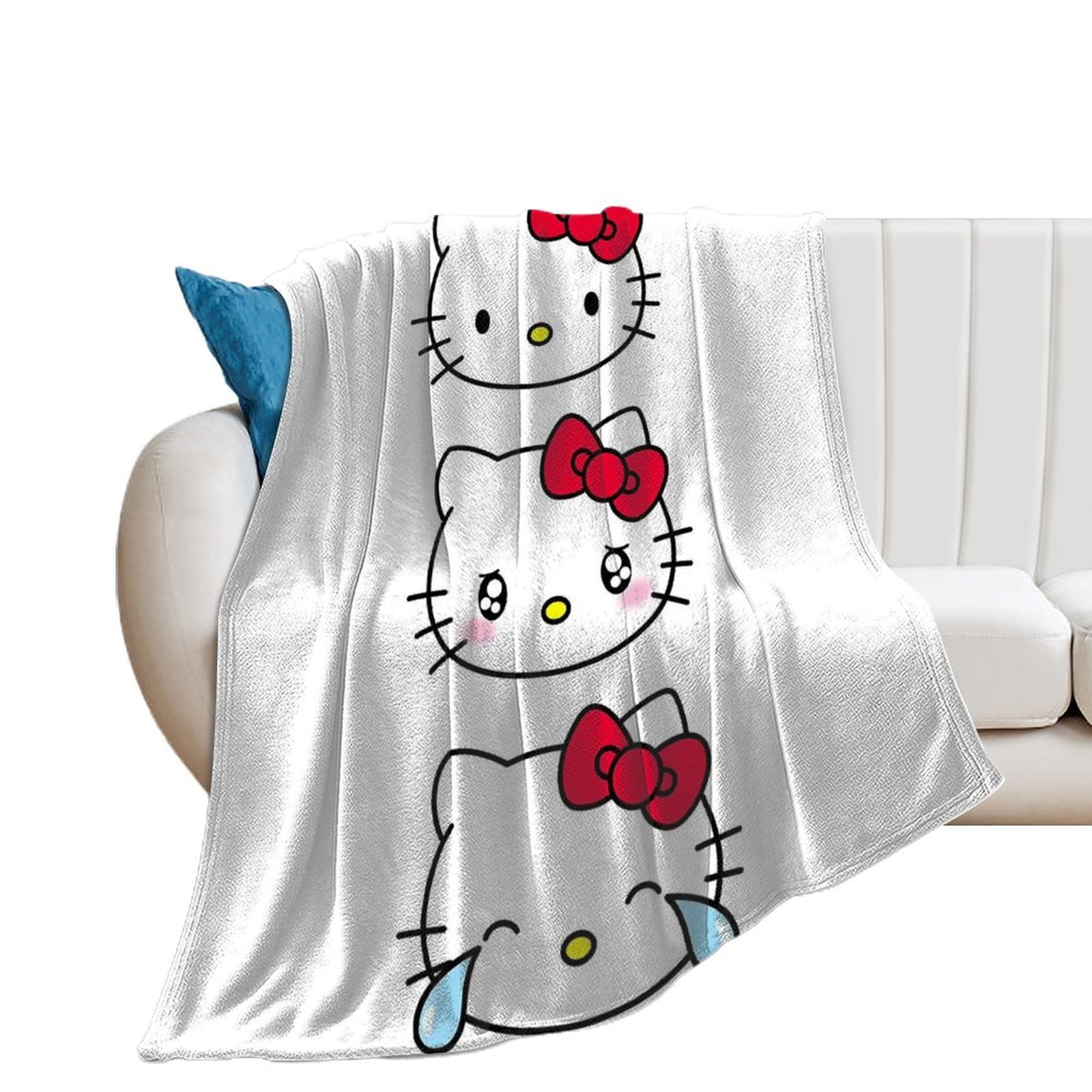 Anime Hello Kitty Throw Blanket Pink Blanket Soft Flannel Throws for ...