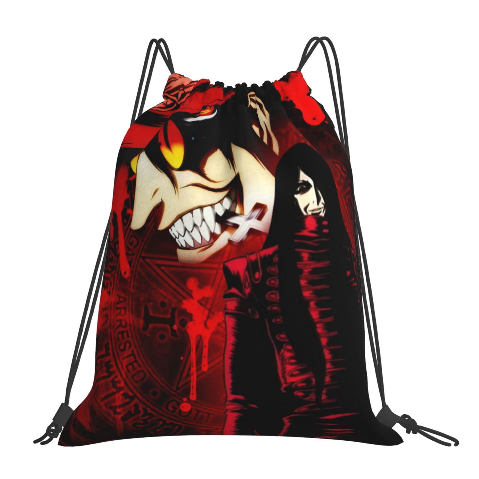 Anime Hellsing Drawstring Backpack Sport Gym Bag For Yoga Swimming ...