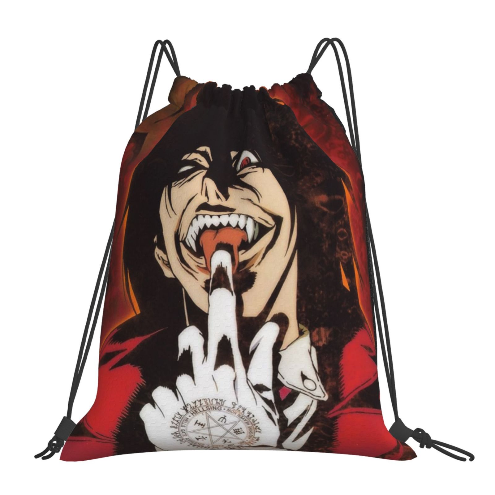 Anime Hellsing Drawstring Backpack Sport Gym Bag For Yoga Swimming ...