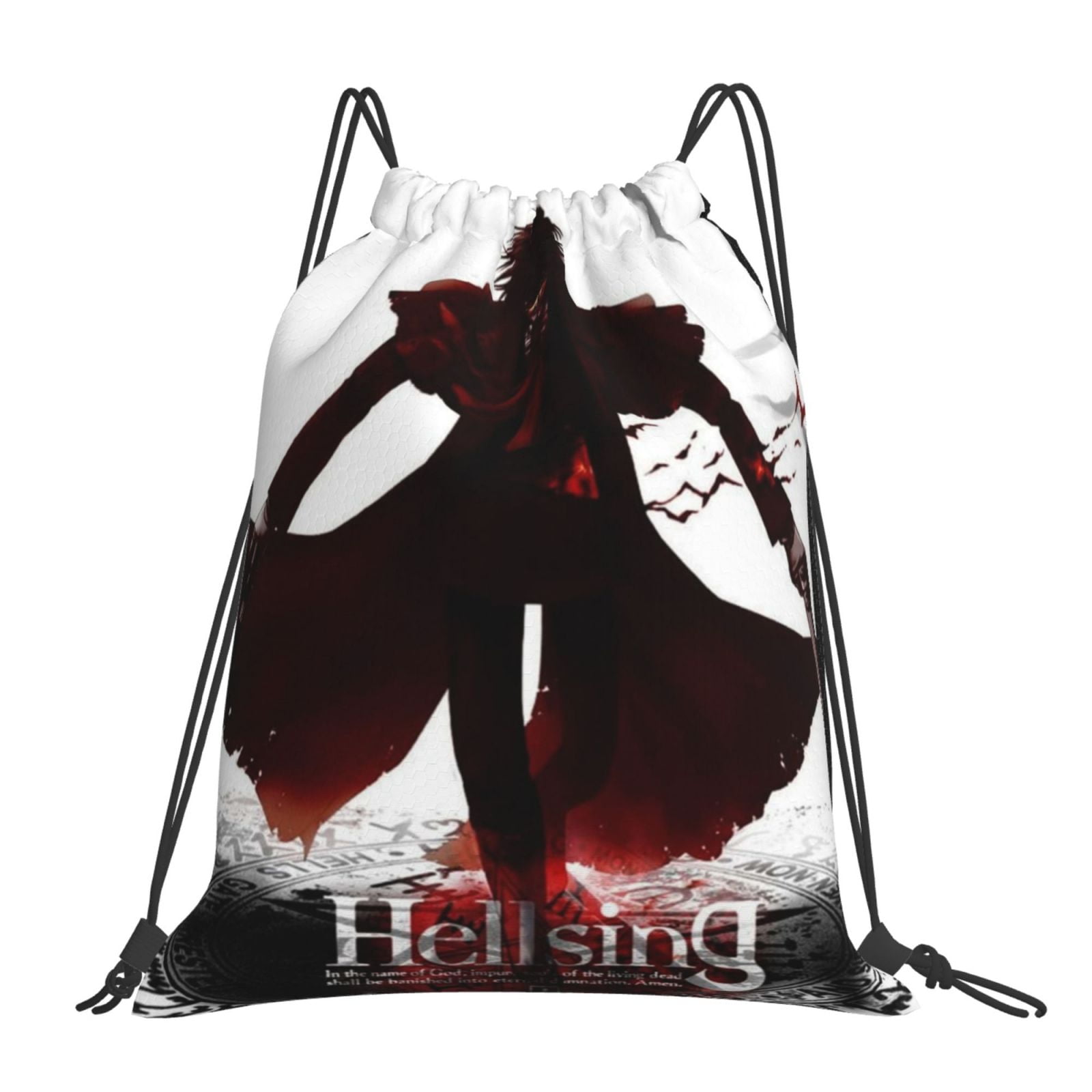 Anime Hellsing Drawstring Backpack Sport Gym Bag For Yoga Swimming ...