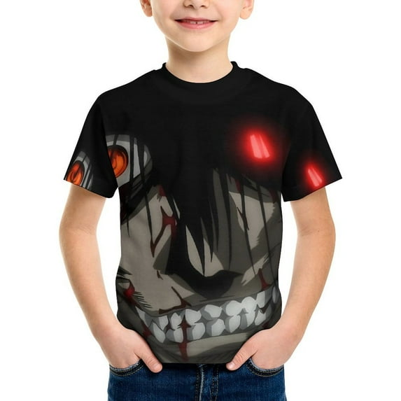Anime Hellsing Kids T-Shirt 3d Printed Graphic T-Shirts Boys And Girls ...