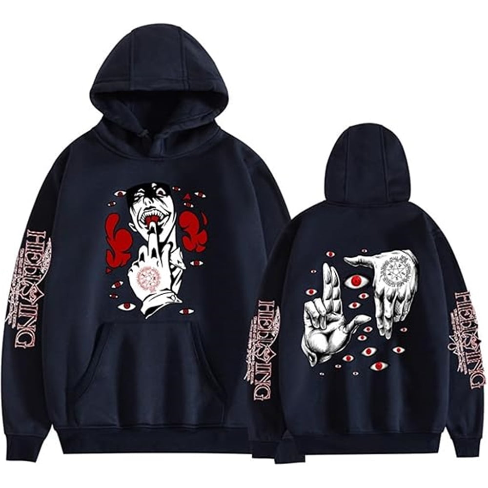 Anime Hellsing Merch Hoodie Man Women Sweatshirt Fashion Hip Pop ...