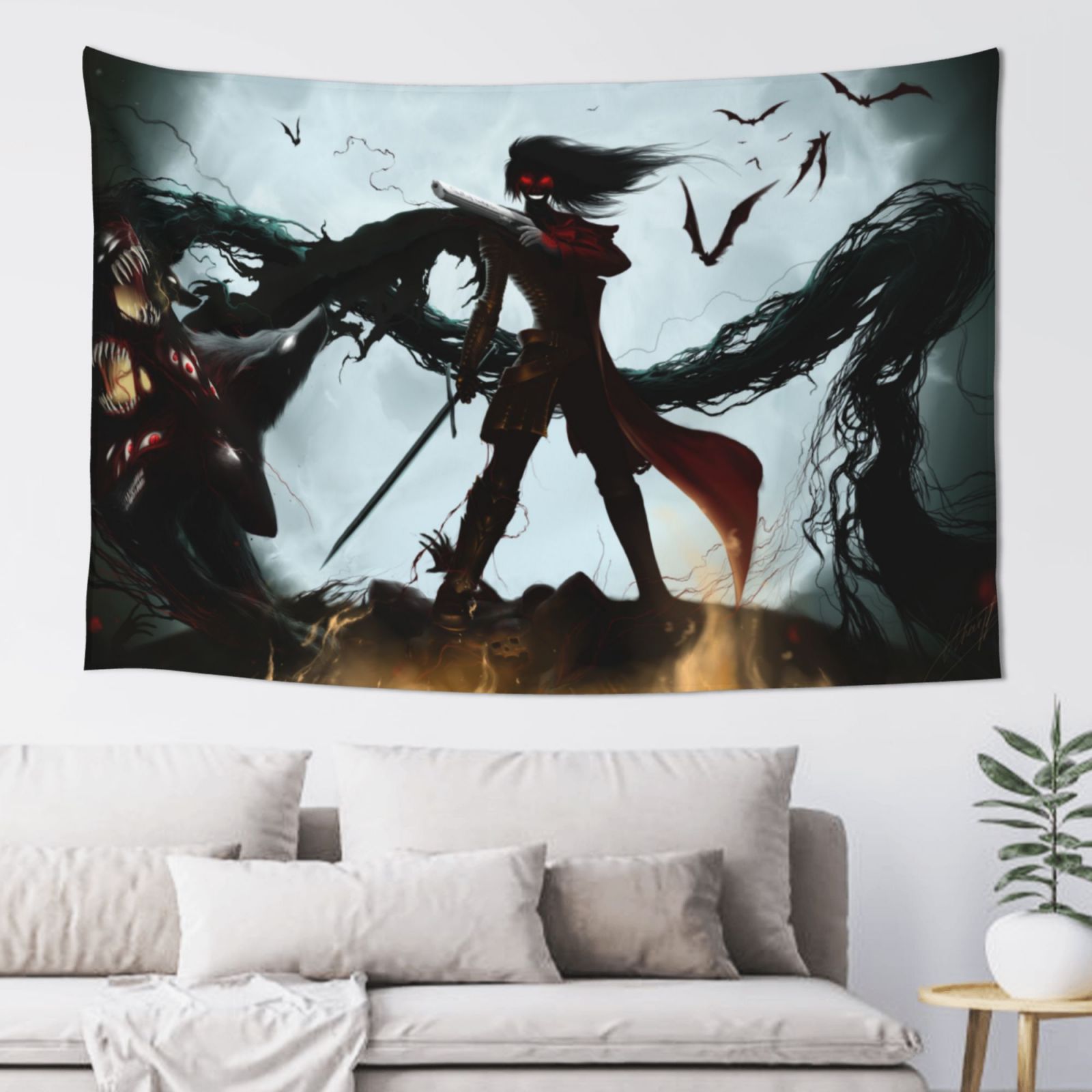 Anime Hellsing Tapestry Wall Hanging Home Decoration Wall Blanket ...