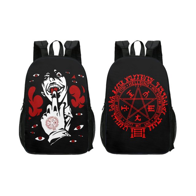 Anime Hellsing Ultimate Alucard Backpack Fashion Traval Bag Unique Zip ...