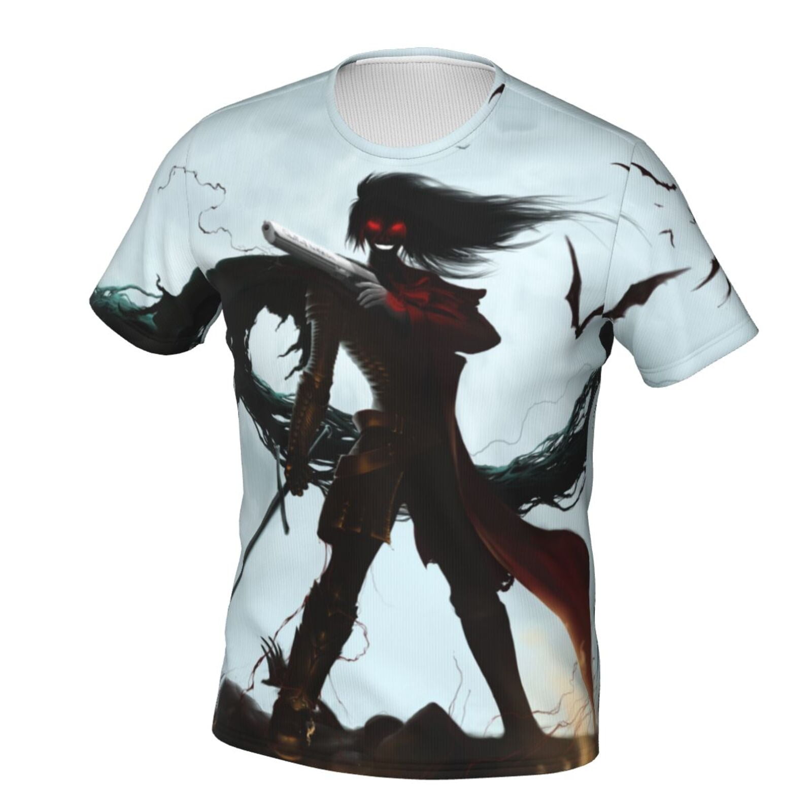 Anime Hellsing Unisex 3d Pattern Printed Short Sleeve T-Shirts Casual ...