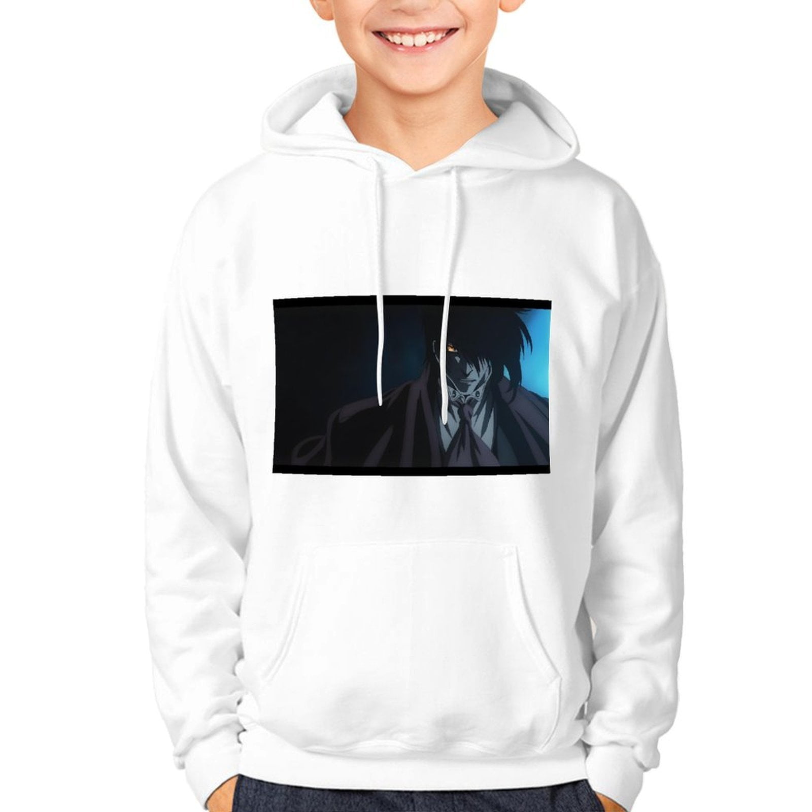 Anime Hellsing White Kids' Hoodie 3d Print Sweatshirt Soft Pullover ...