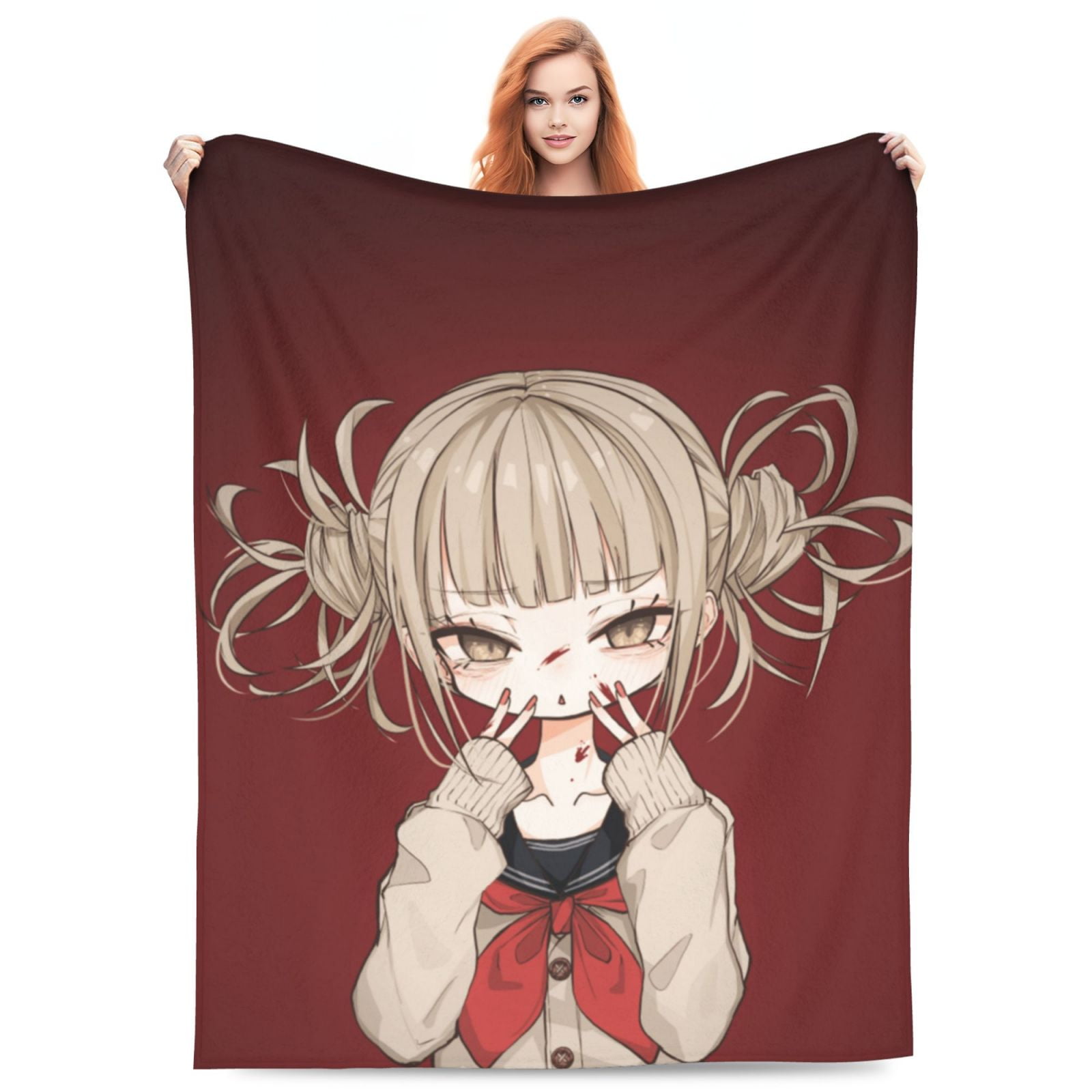 Anime My Hero Academia Himiko Toga Flannel Blanket Ultra-Soft Micro ...