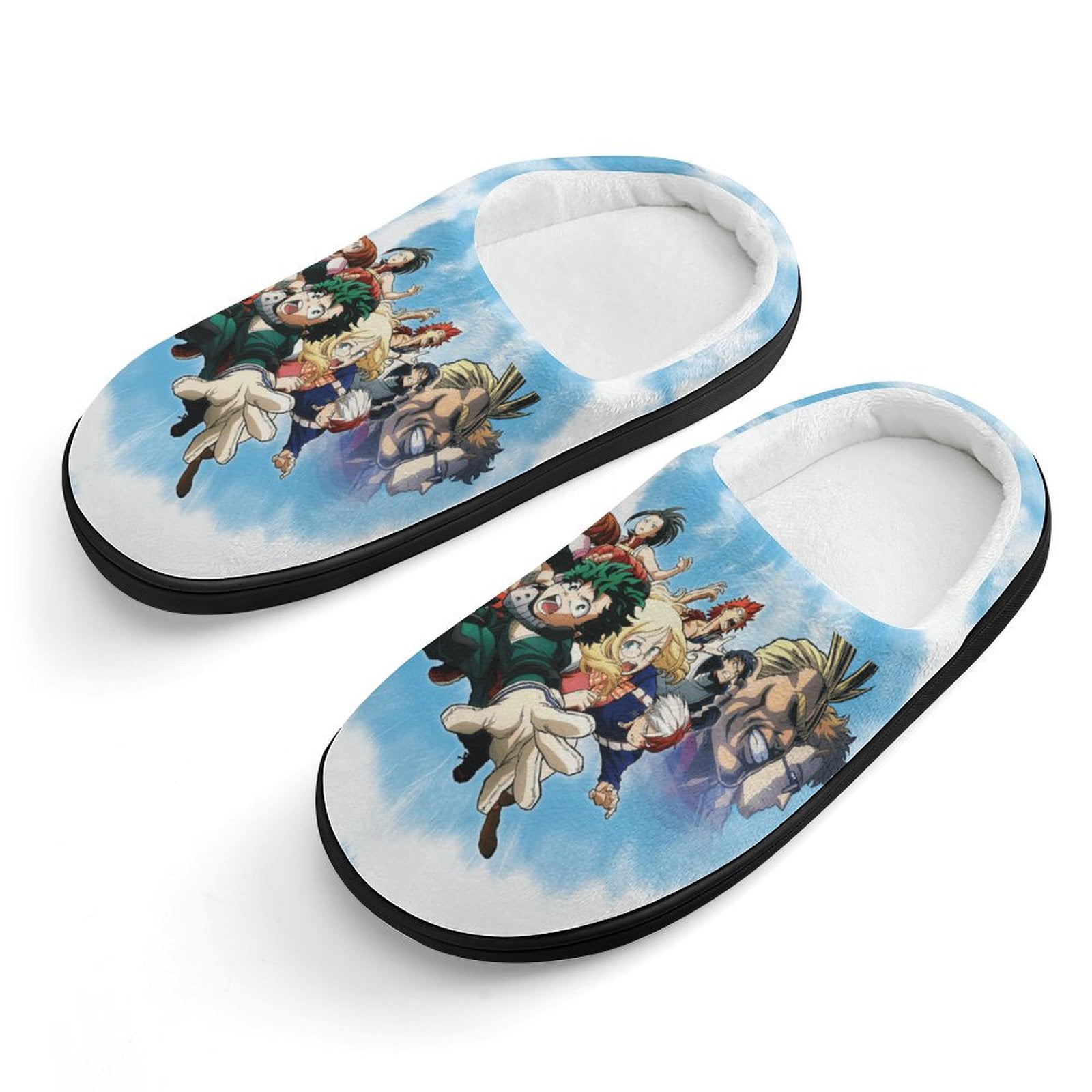 Anime My Hero Academia Kid's Cotton Slippers Winter Warm Soft Plush ...