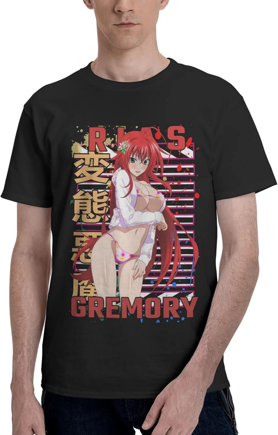 Anime High School DxD Rias Gremory T Shirt Men's Women's Summer Cotton ...