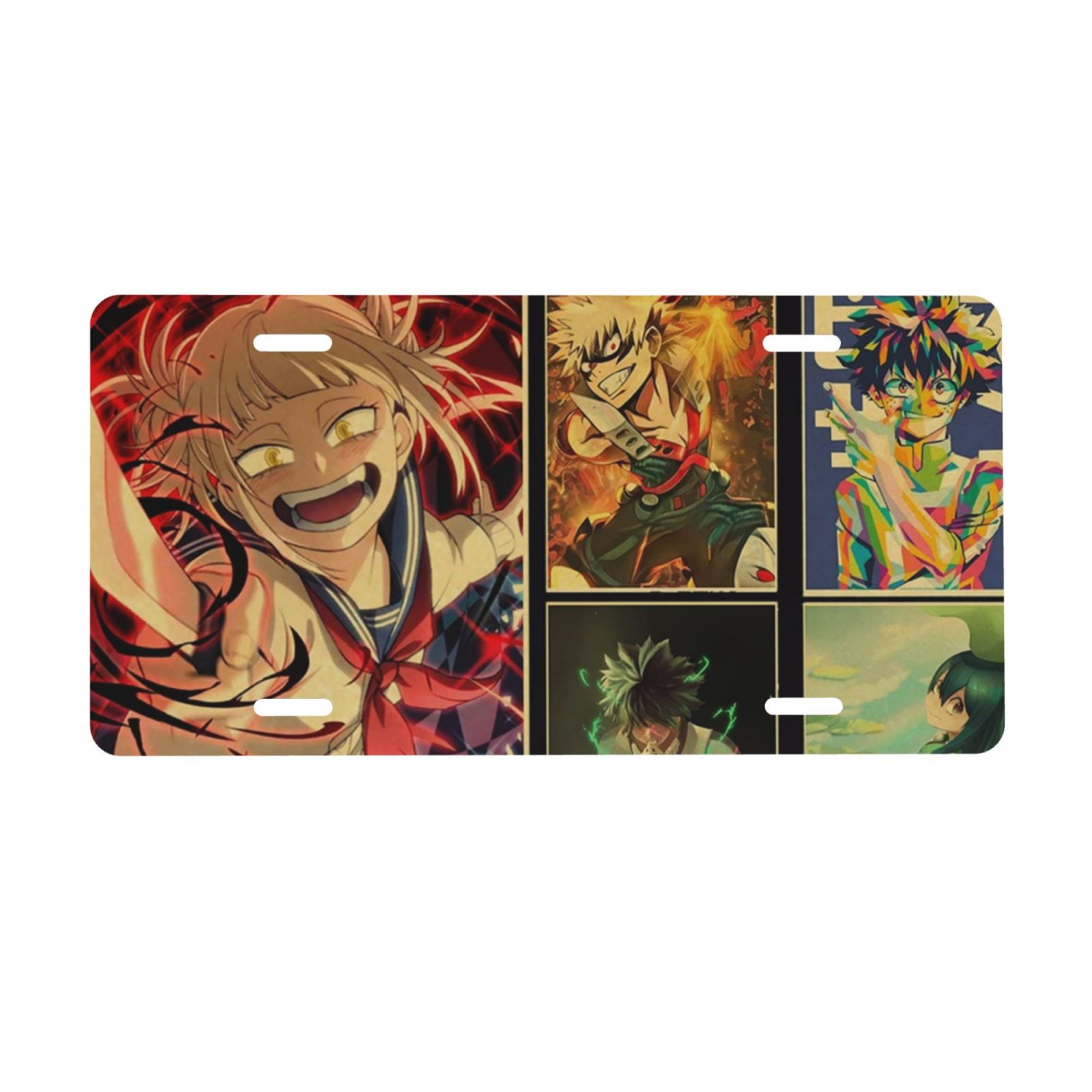 Anime Himiko Toga My Hero Academia License Plate Cover Aluminum Novelty ...