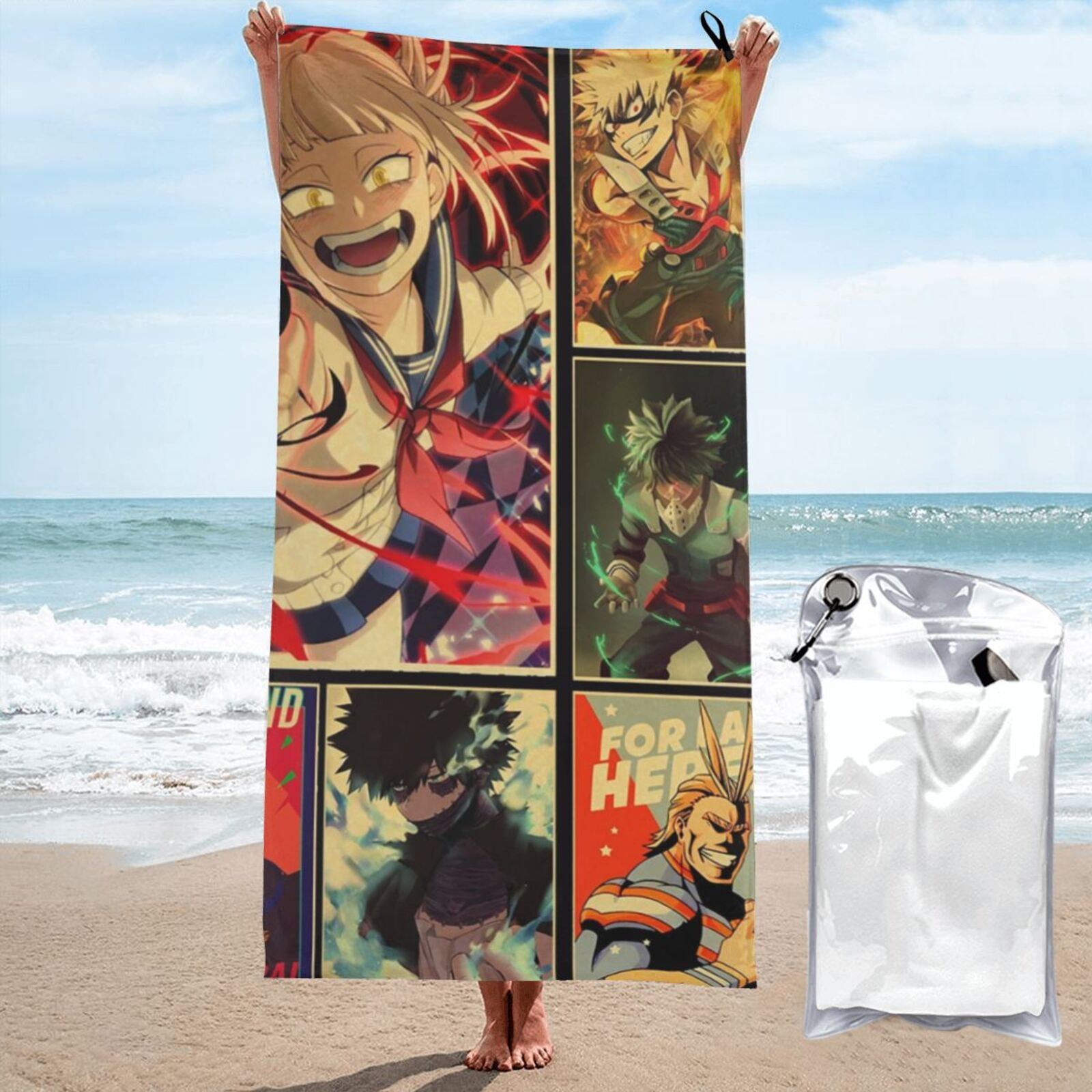 Anime Himiko Toga My Hero Academia Quick Dry Bath Towel Lightweight ...