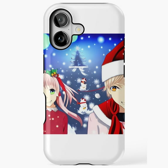 Anime Holiday Cheer Festive Art Design 2 with iPhone 17 through 11 Pro ...