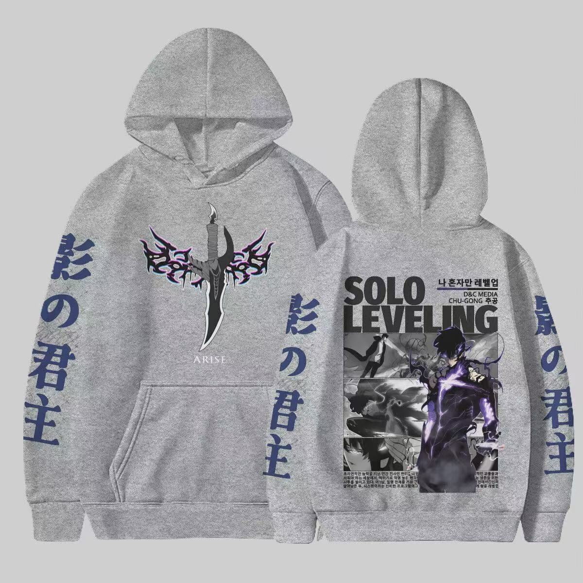 Anime Hoodie Full Of Charm Solo Leveling Man Woman Sung Jin Woo ...