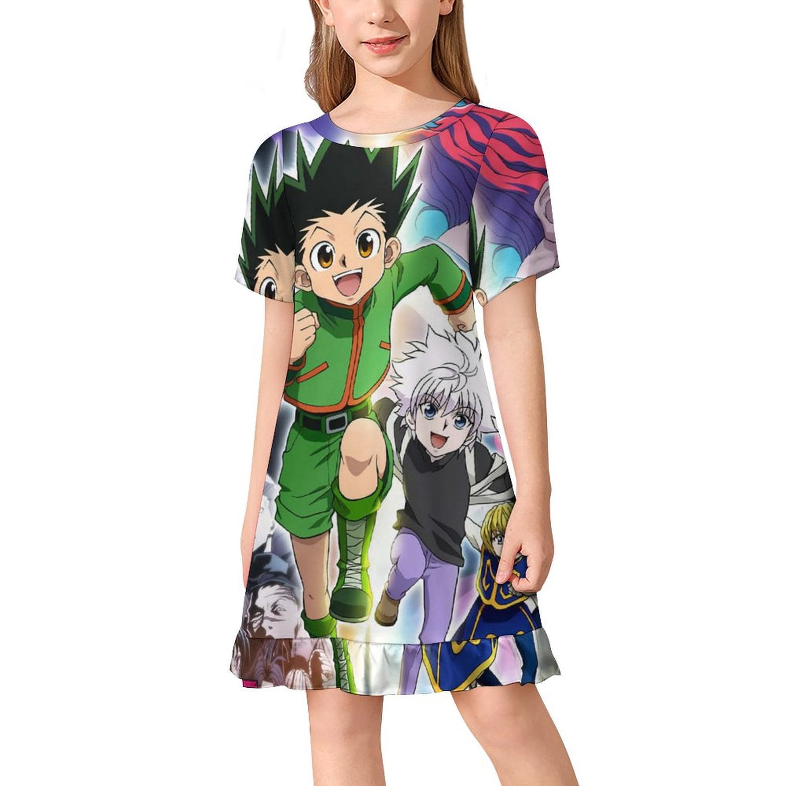 Anime Hunter X Hunter Children's Short Sleeved Dress 3D Printed ...