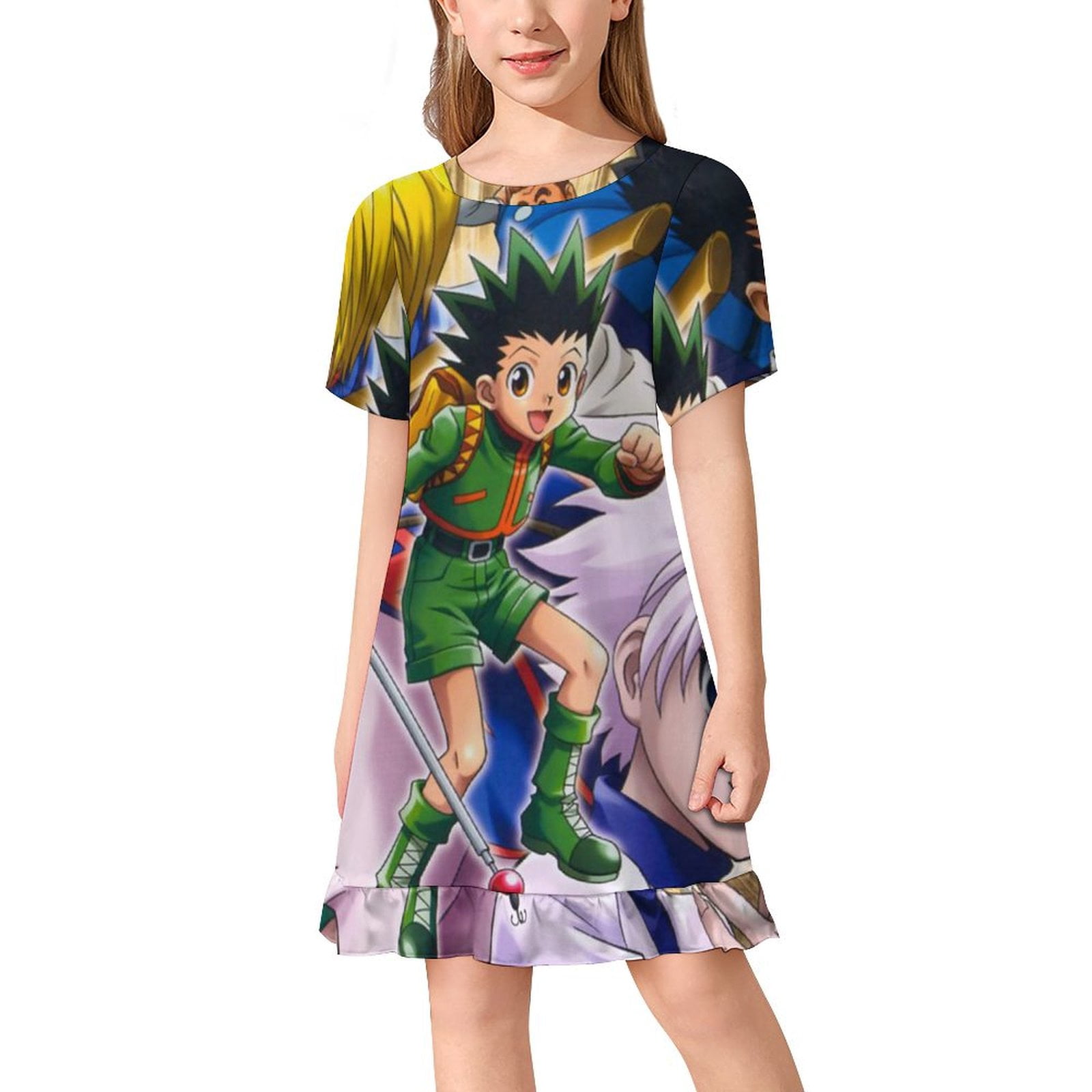 Anime Hunter X Hunter Children's Short Sleeved Dress 3D Printed ...