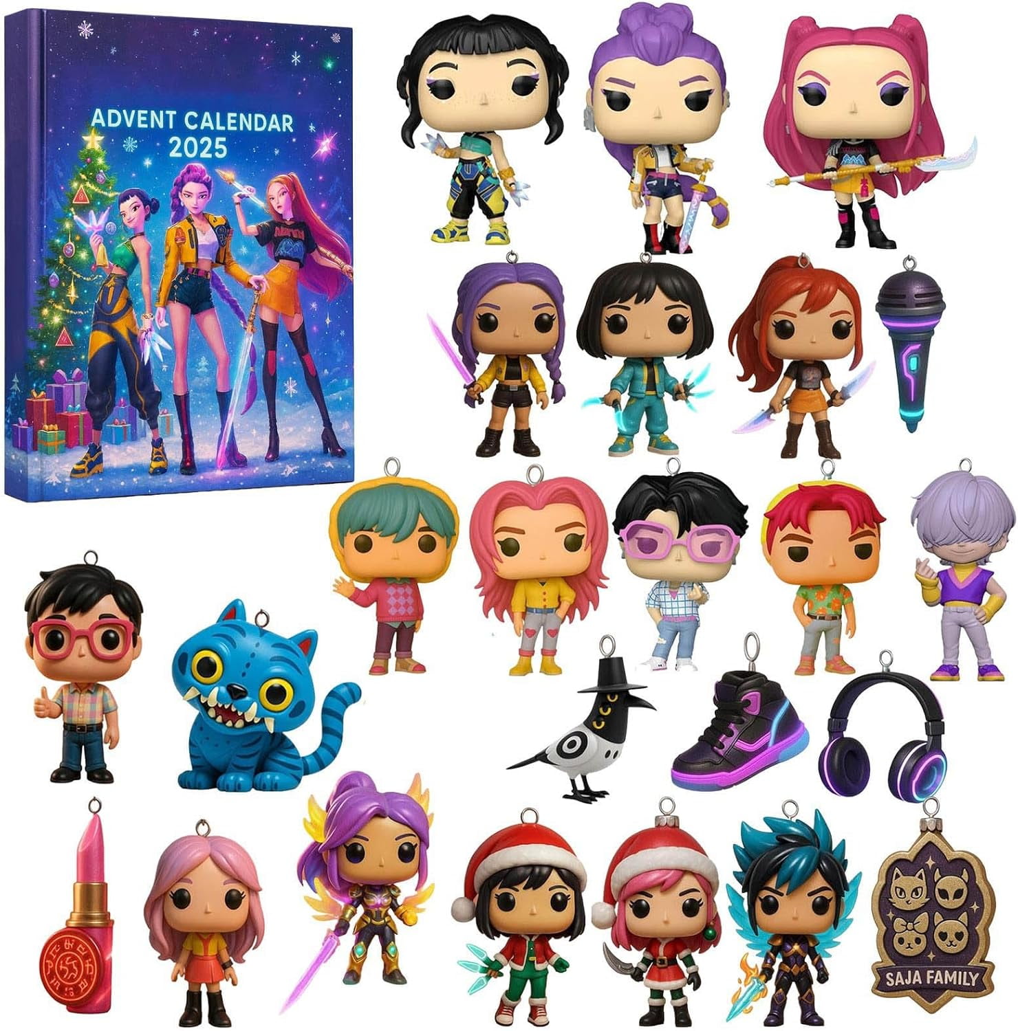 Anime Hunters Advent Calendar 2025 – 24 Days 2D Acrylic Cartoon ...