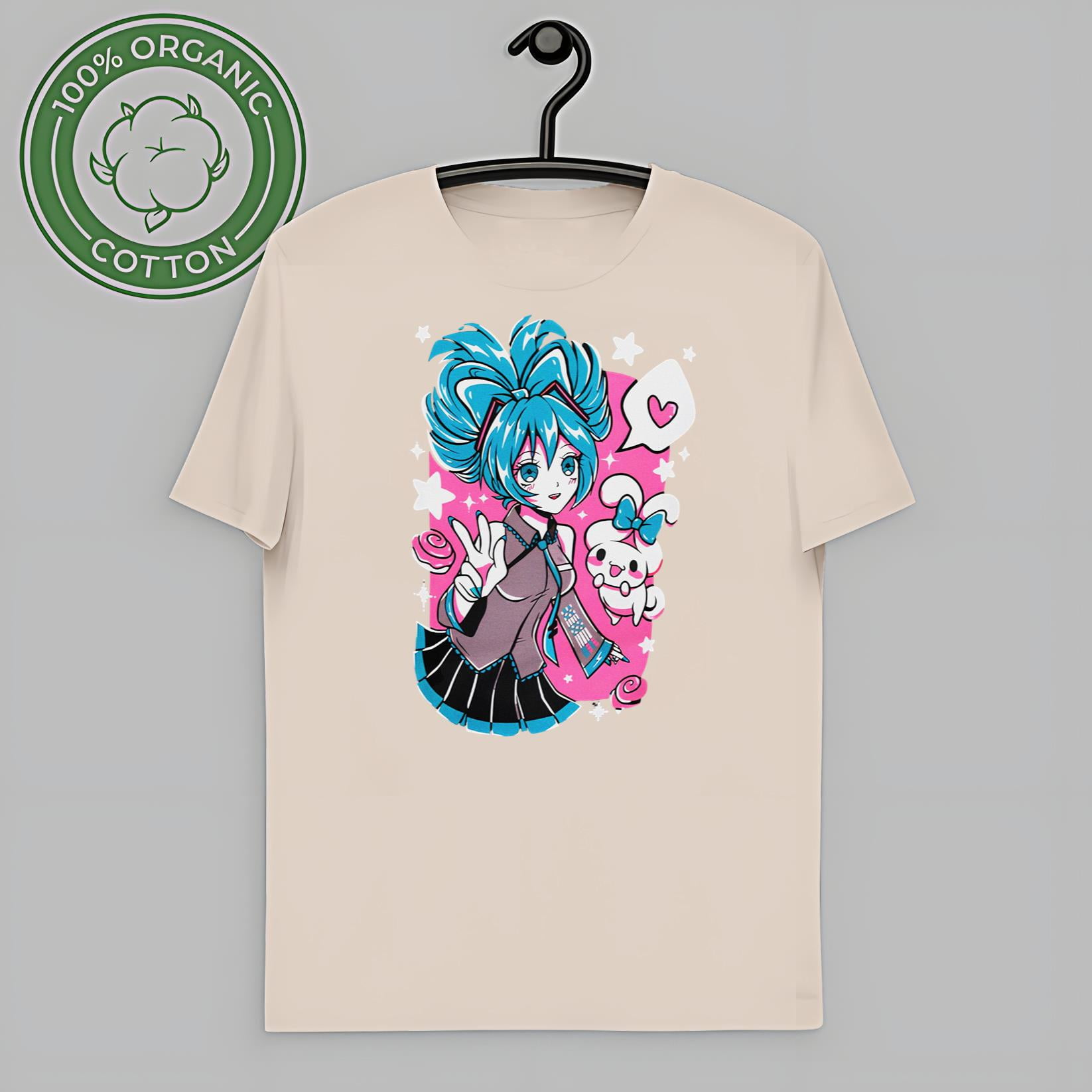 Anime Idol Collab Shirt – Cute Music & Mascot Graphic Tee New Instock ...
