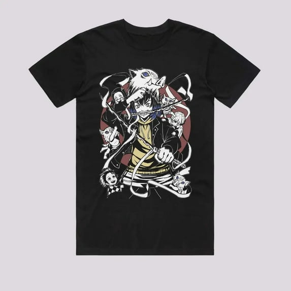 Anime Inosuke Unmasked T-Shirt Size S-5XL, Gift For Friends, For Kids ...